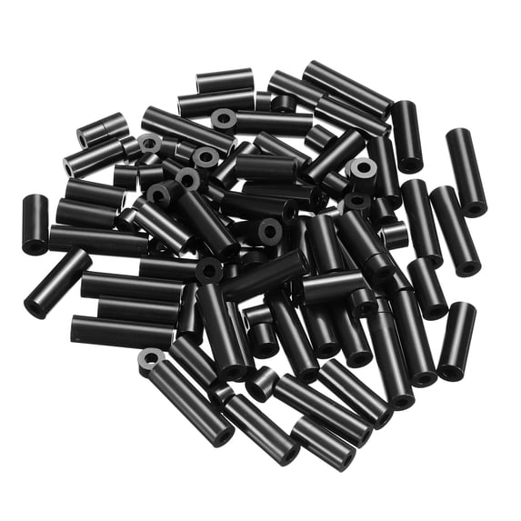 Uxcell Round Spacer Washer Set, 100 Pack Nylon 4,6,15,20,25mm Length ...