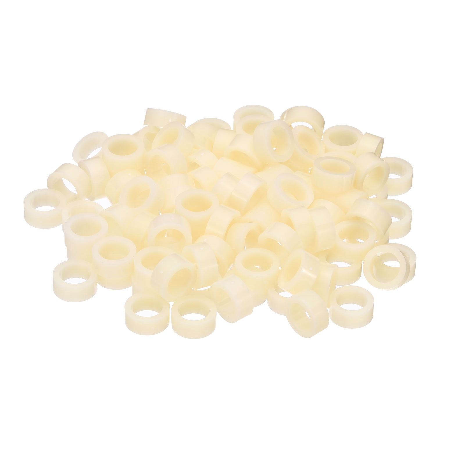 Uxcell Round Spacer Washer Set, 120 Pcs ABS Plastic Spacer Washer 6.2mm ...