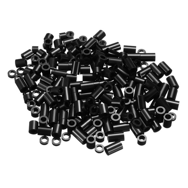 Uxcell Round Spacer Washer Set, 200 Pack Nylon 2,5,8,10,12mm Length for ...