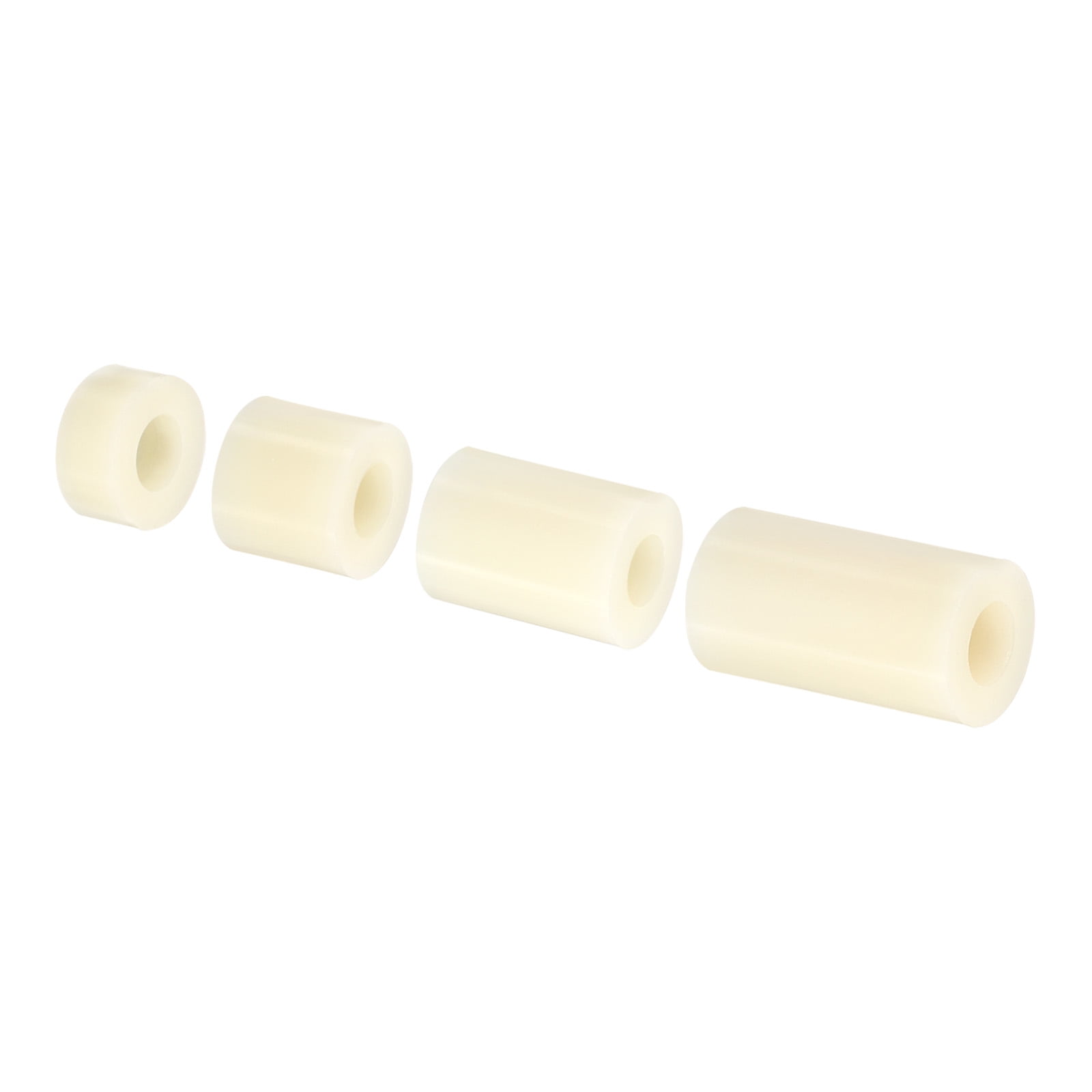 Uxcell Round Spacer Washer Set, 80 Pack Nylon 5,10,15,20mm Length for ...