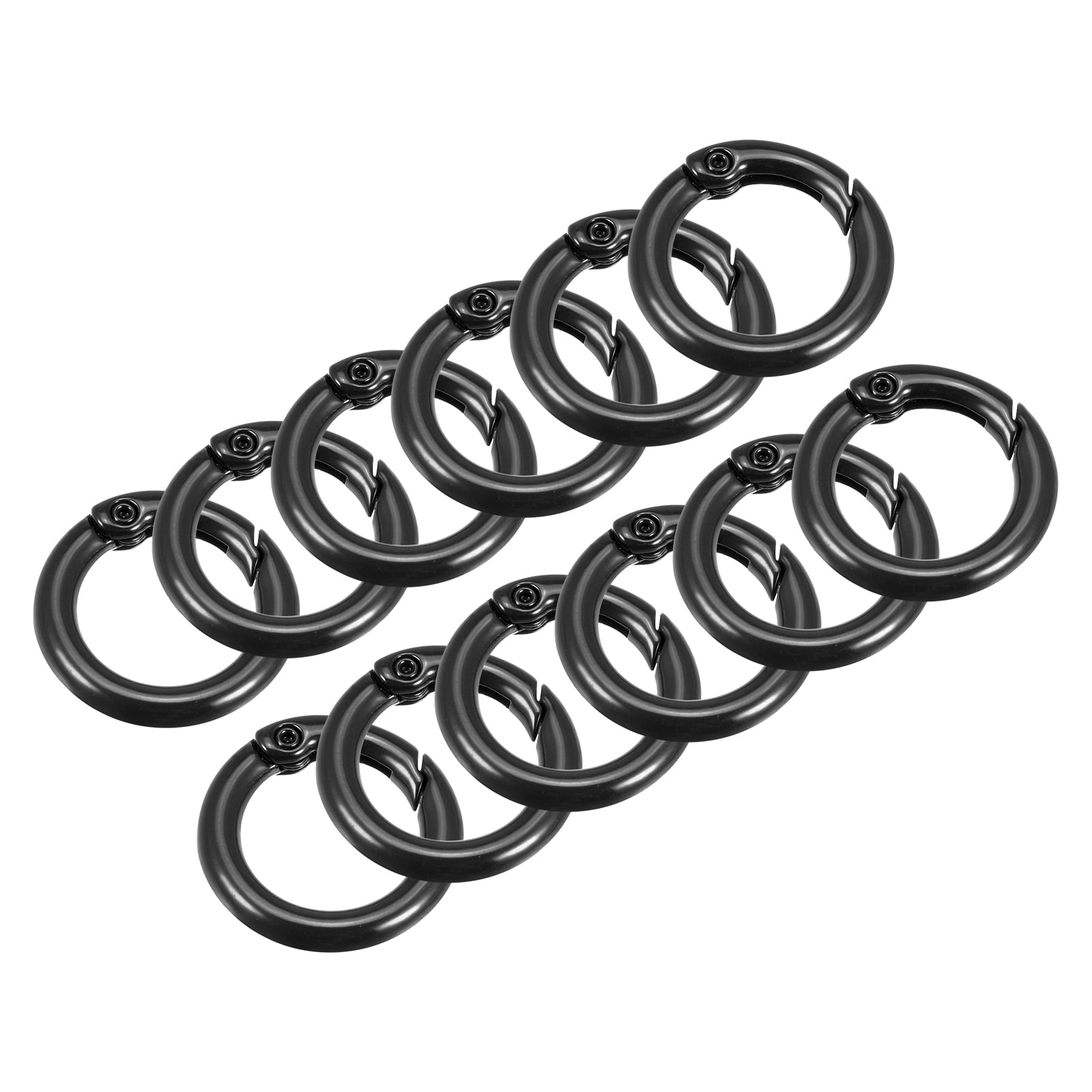 Uxcell Round Spring O Rings, 25mm/ 0.98" Trigger Buckle Snap, Carbon ...
