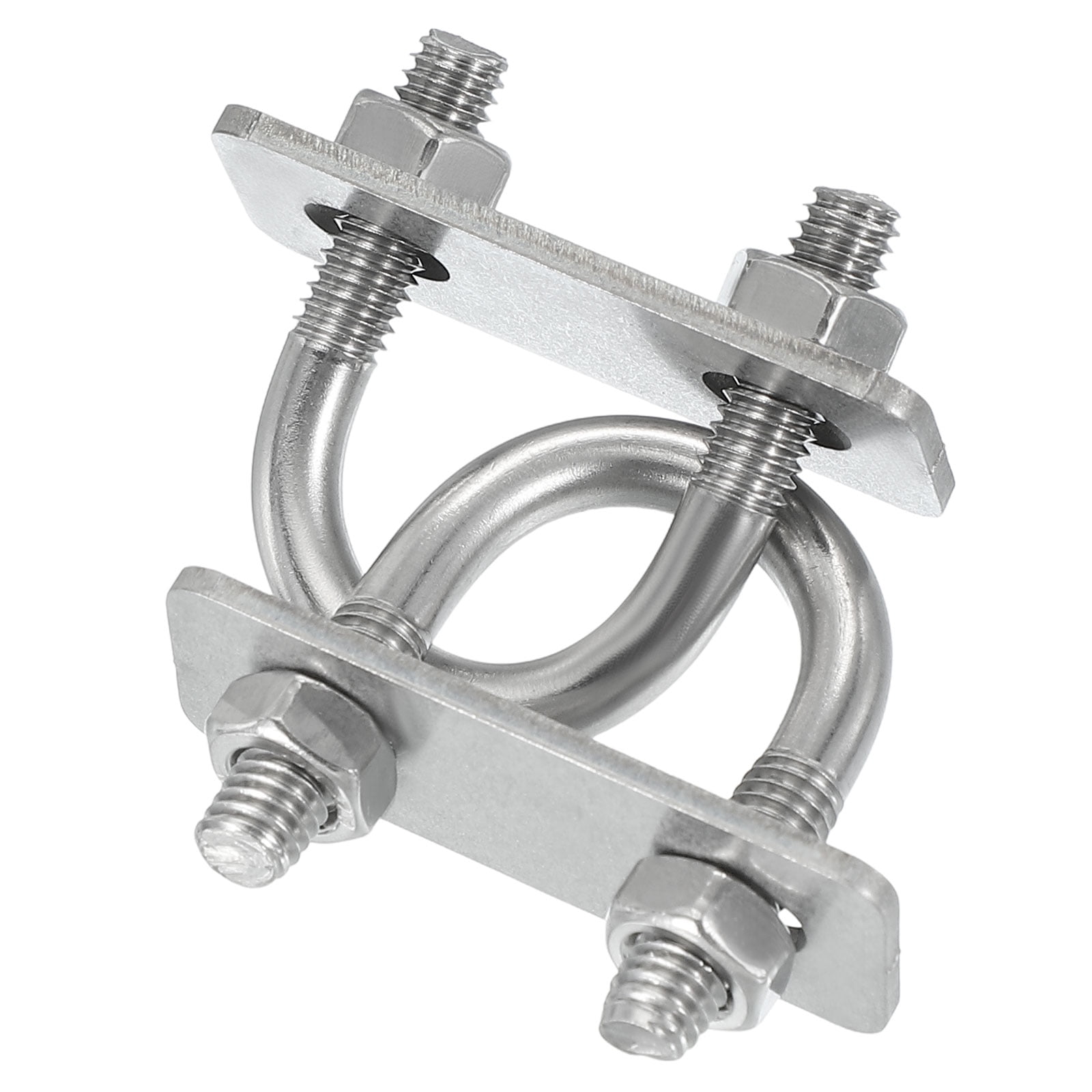Uxcell Round U-Bolts, Round Bend U-Bolt Stainless Steel Pole U Bolt ...