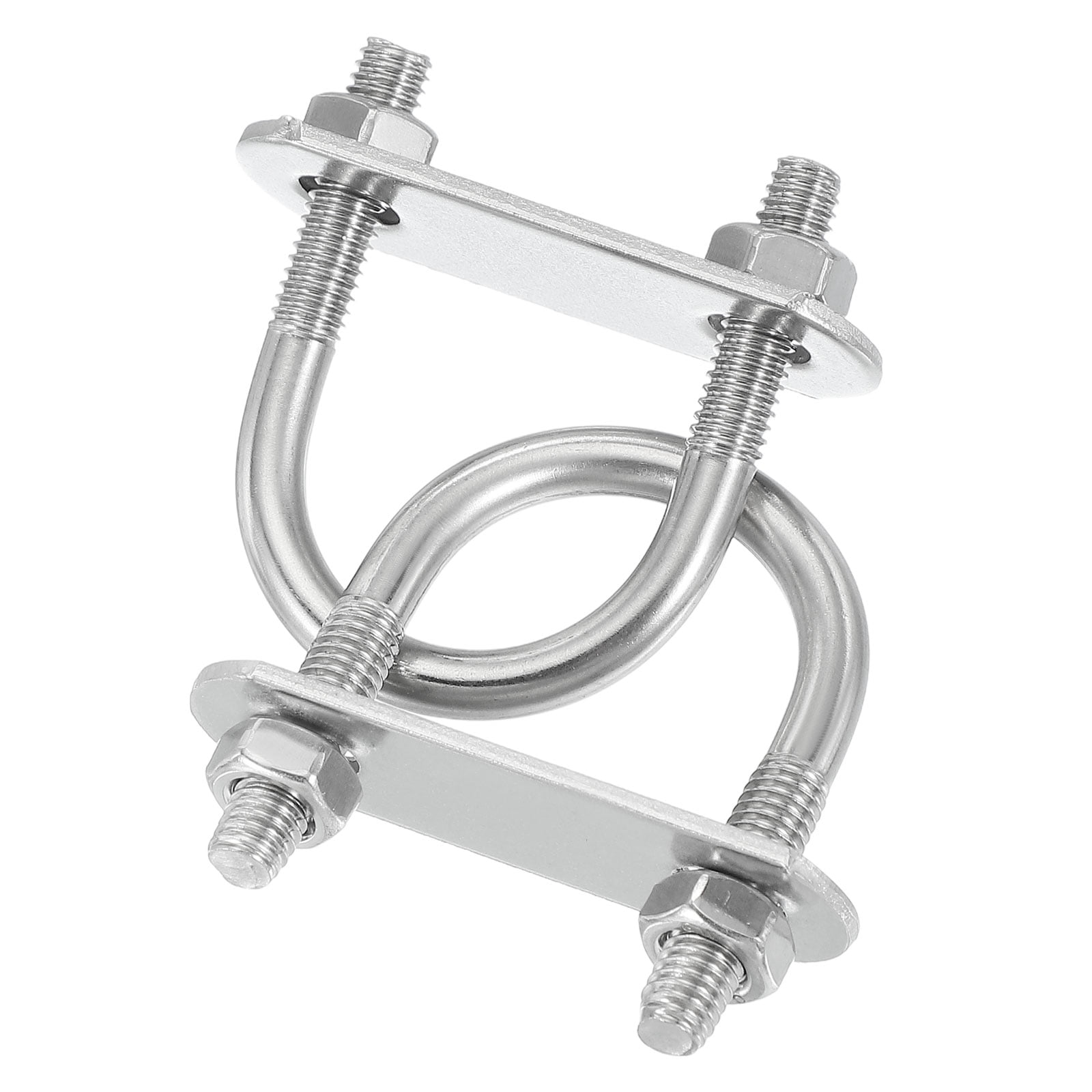 Uxcell Round U-Bolts, Round Bend U-Bolt Stainless Steel Pole U Bolt ...