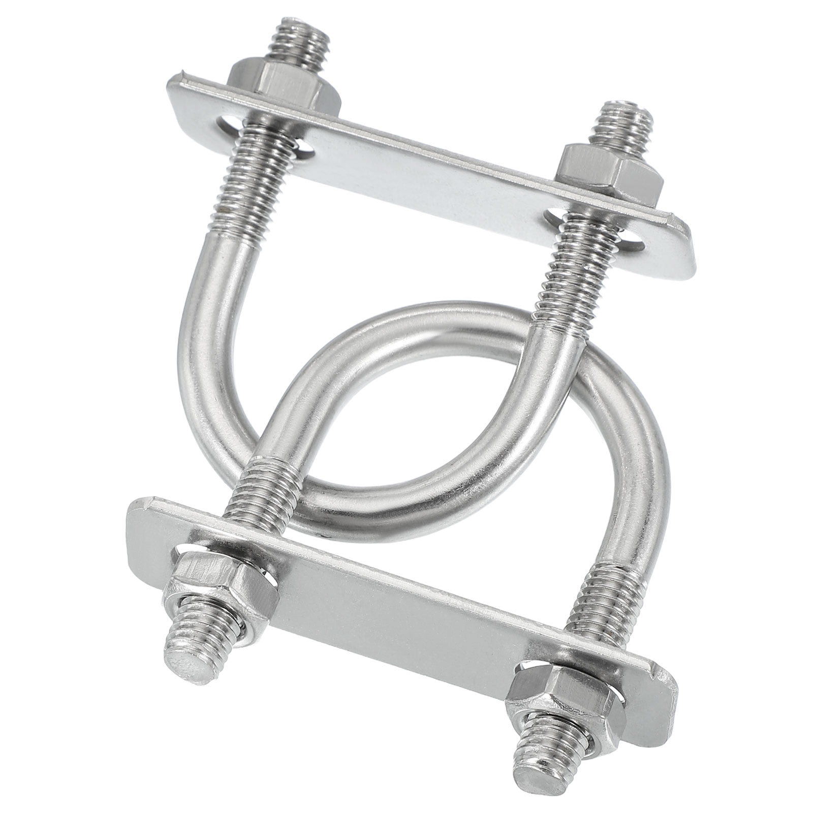 Uxcell Round U-Bolts, Round Bend U-Bolt Stainless Steel Pole U Bolt ...