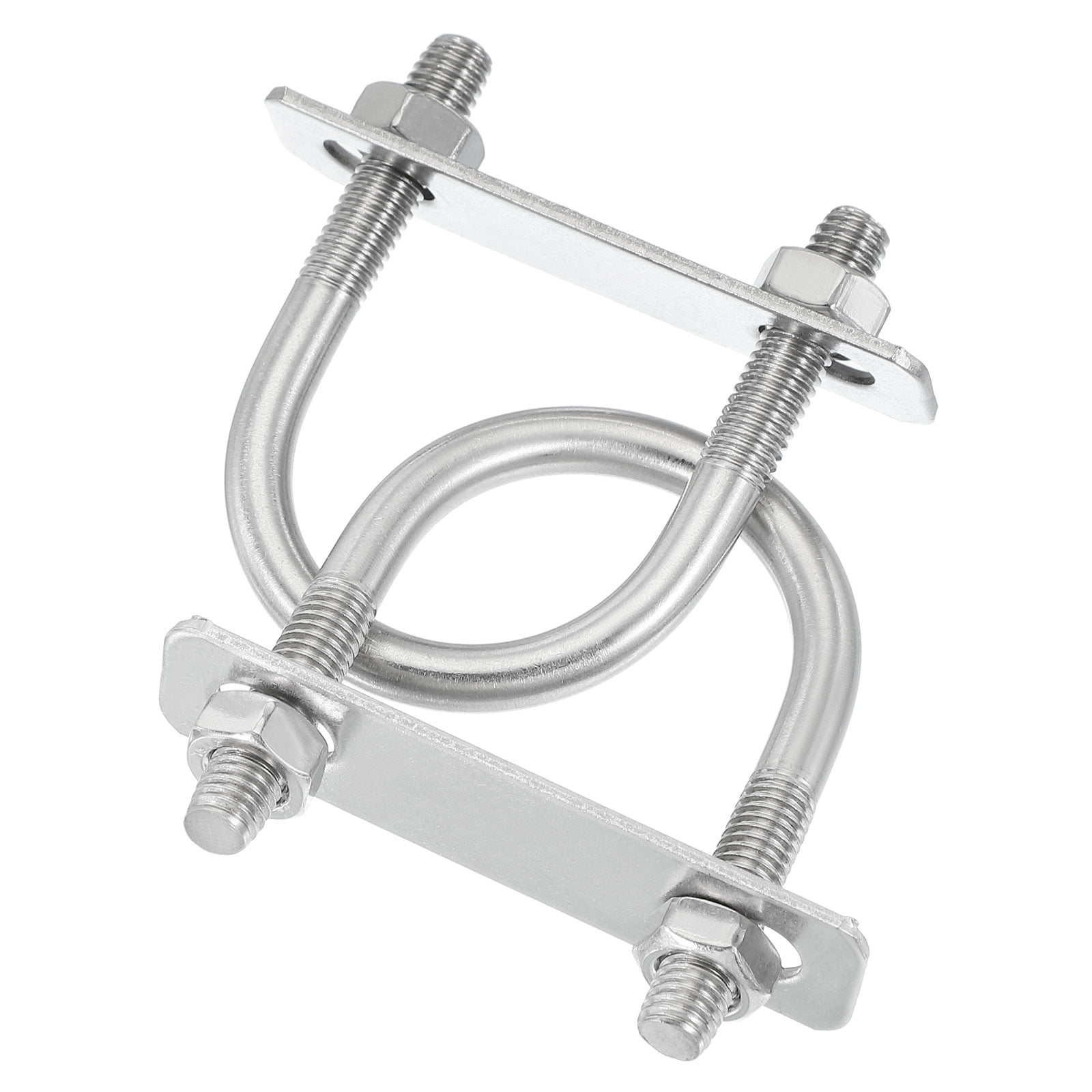 Uxcell Round U-Bolts, Round Bend U-Bolt Stainless Steel Pole U Bolt ...