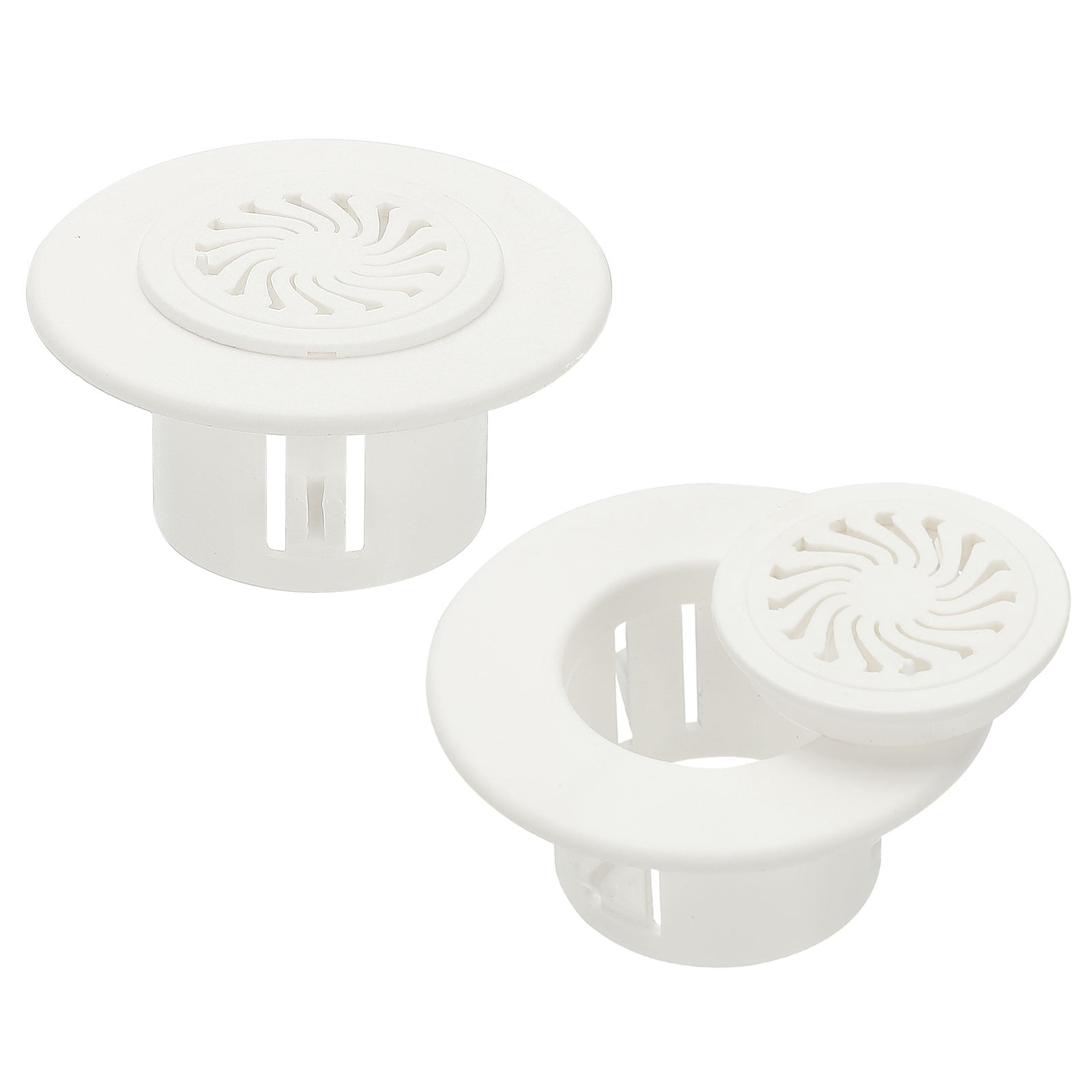 Uxcell Round Vent Cover Adjustable PP Air Vent Cover with Screen 39mm ...