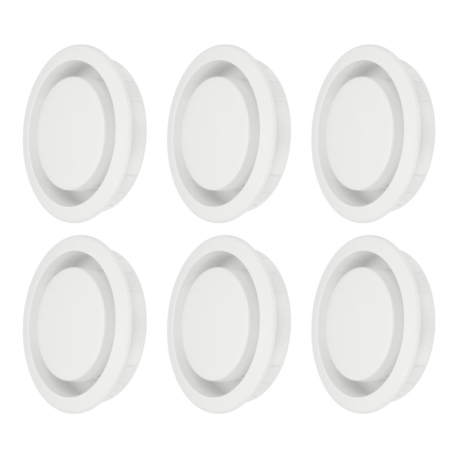 Uxcell Round Vent Cover 50mm/2", 6 Pcs Plastic Soffit Air Vent Floor ...