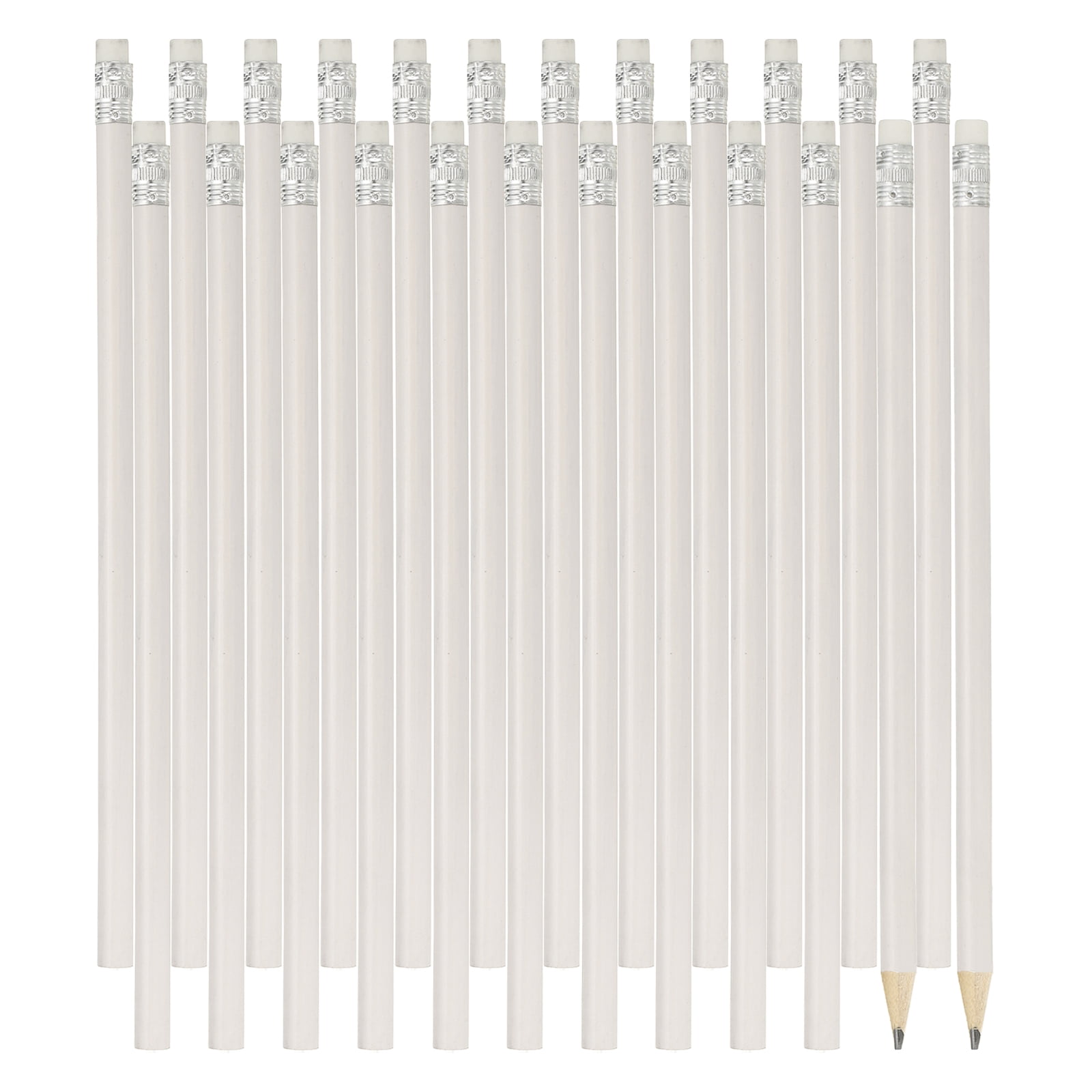 Uxcell Round Wooden Pencils Bulk, 24 Pack HB Graphite Pencils with ...
