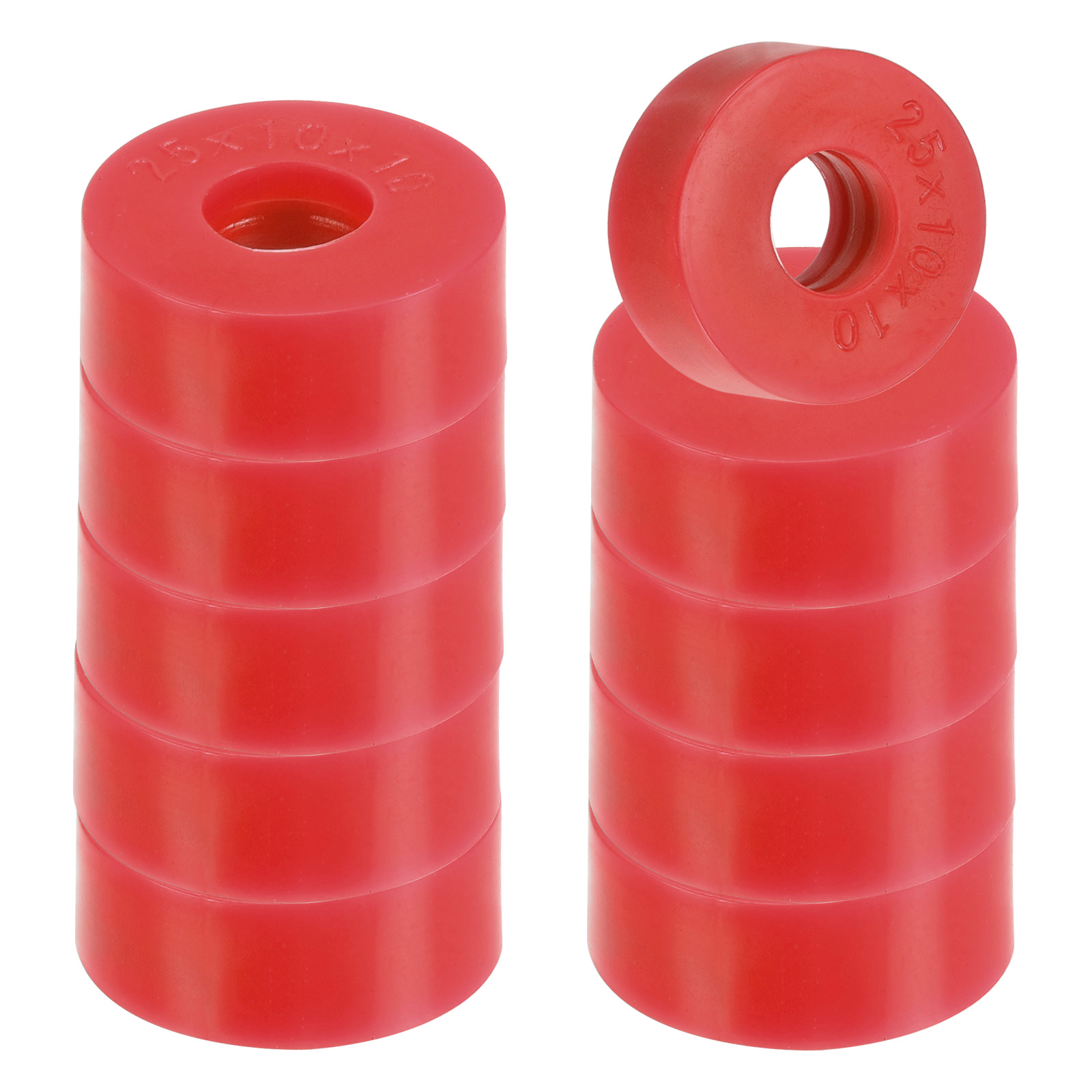 Uxcell Rubber Anti-Vibration Spacer, 40 Pcs 0.98"OD x 0.39"ID x 0.39 ...
