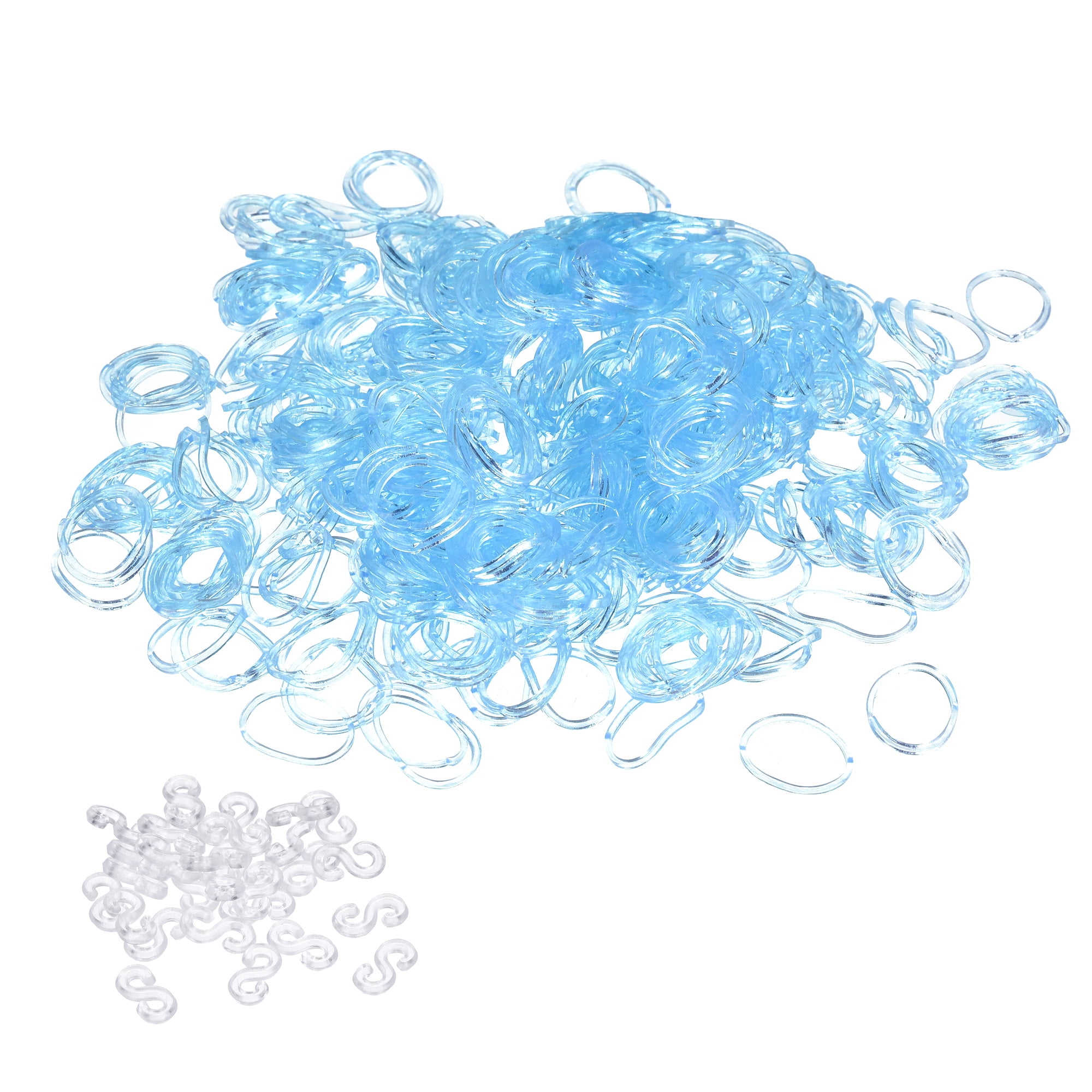 Uxcell Rubber Band Light Blue Stretchable Rubber Elastic Band 0.55inch ...