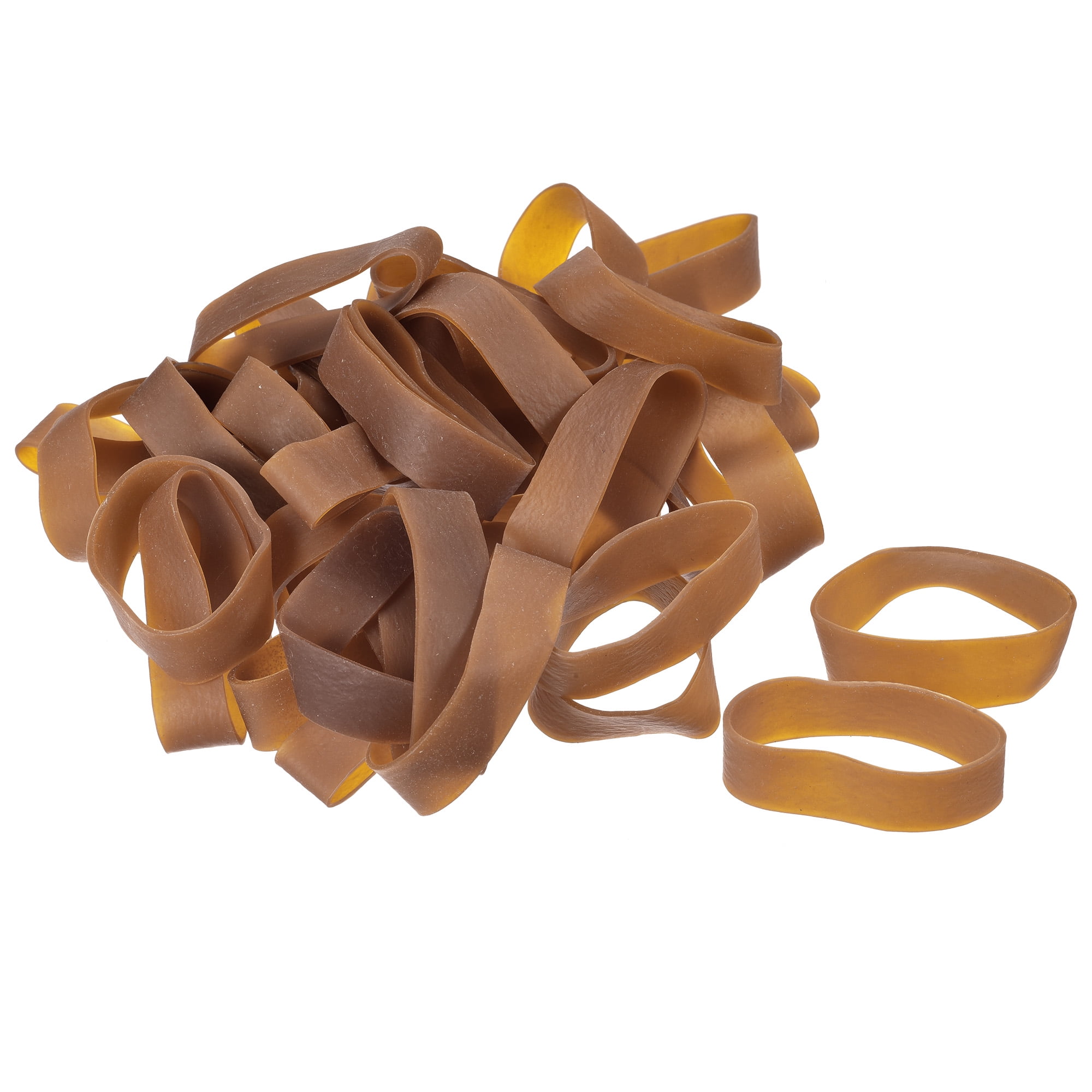 Uxcell Rubber Band Stretchable Rubber Elastic Band Beige 2inch Dia 0 ...