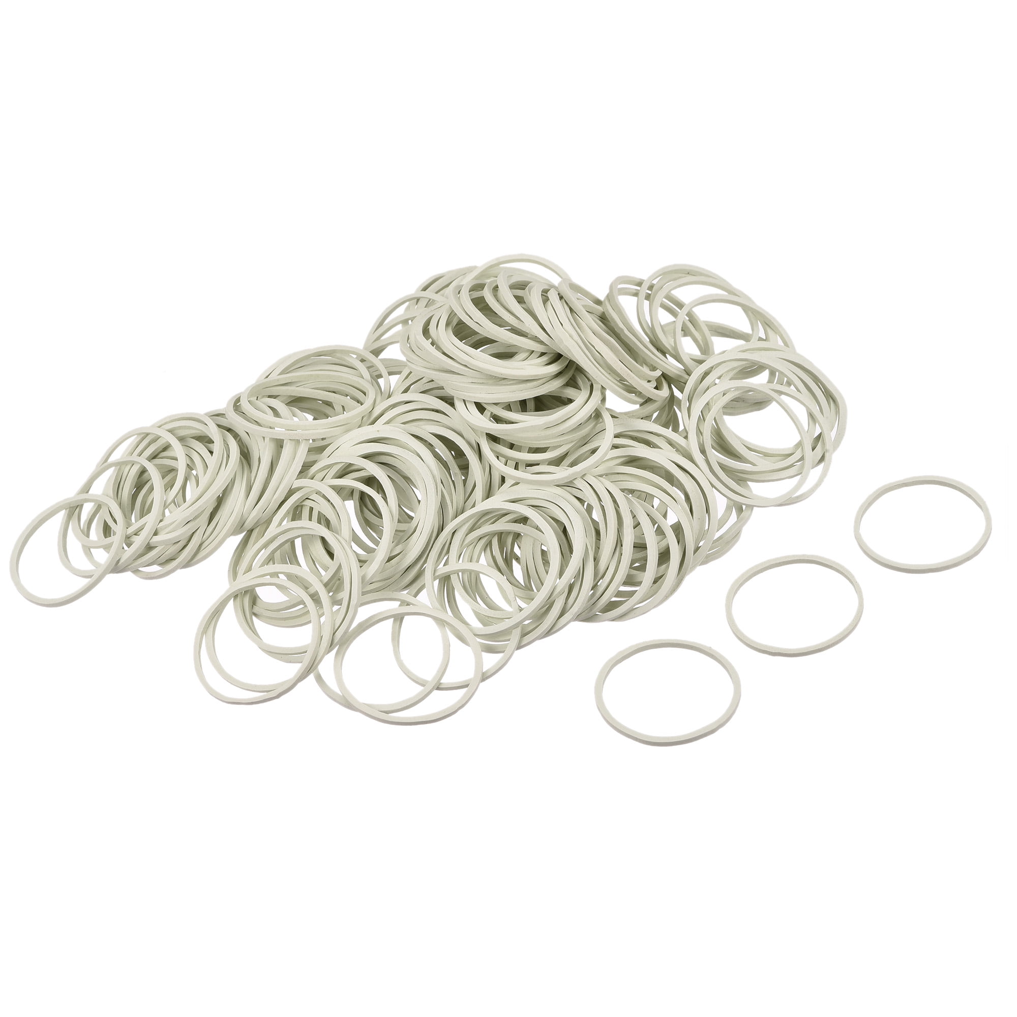Uxcell Rubber Band Stretchable Rubber Elastic Band White 1inch Dia for ...