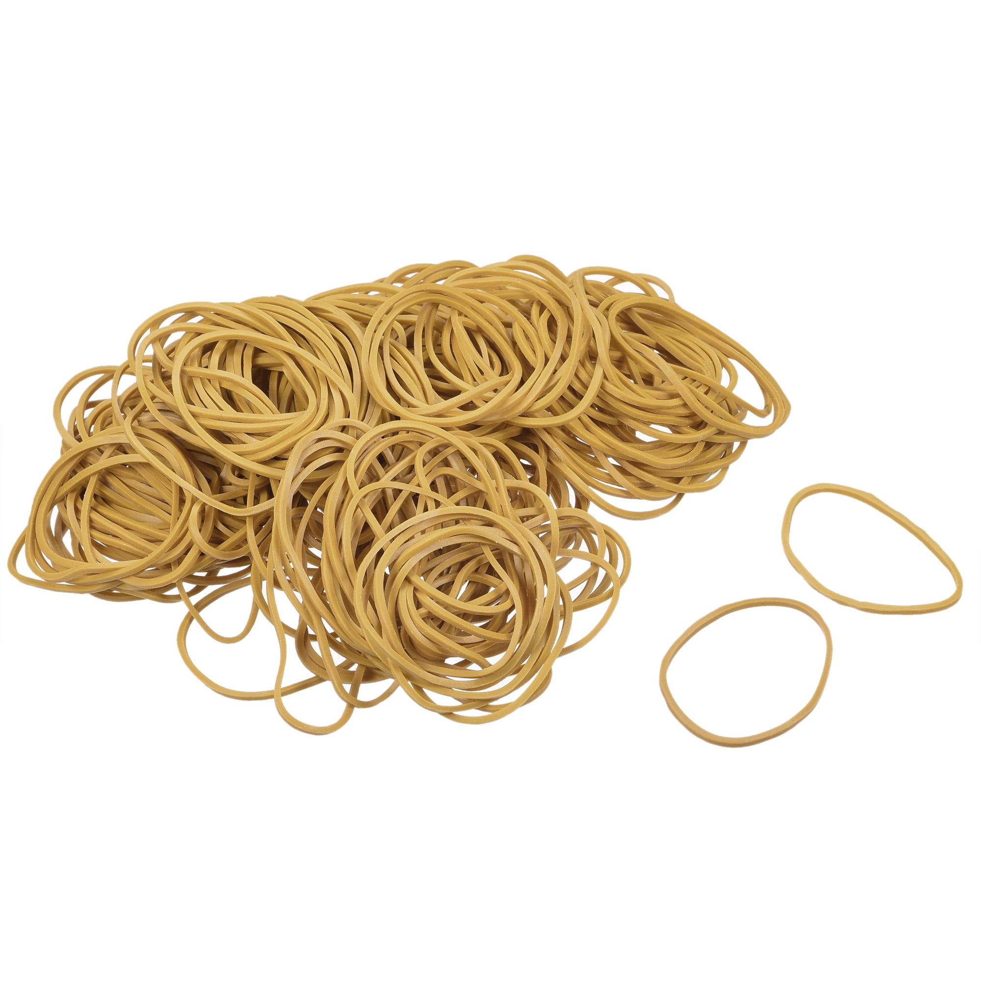 Uxcell Rubber Band Stretchable Rubber Elastic Band Yellow 1.5inch Dia 0 ...