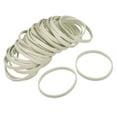 Uxcell Rubber Band White Stretchable Rubber Elastic Band 1.65inch Dia ...