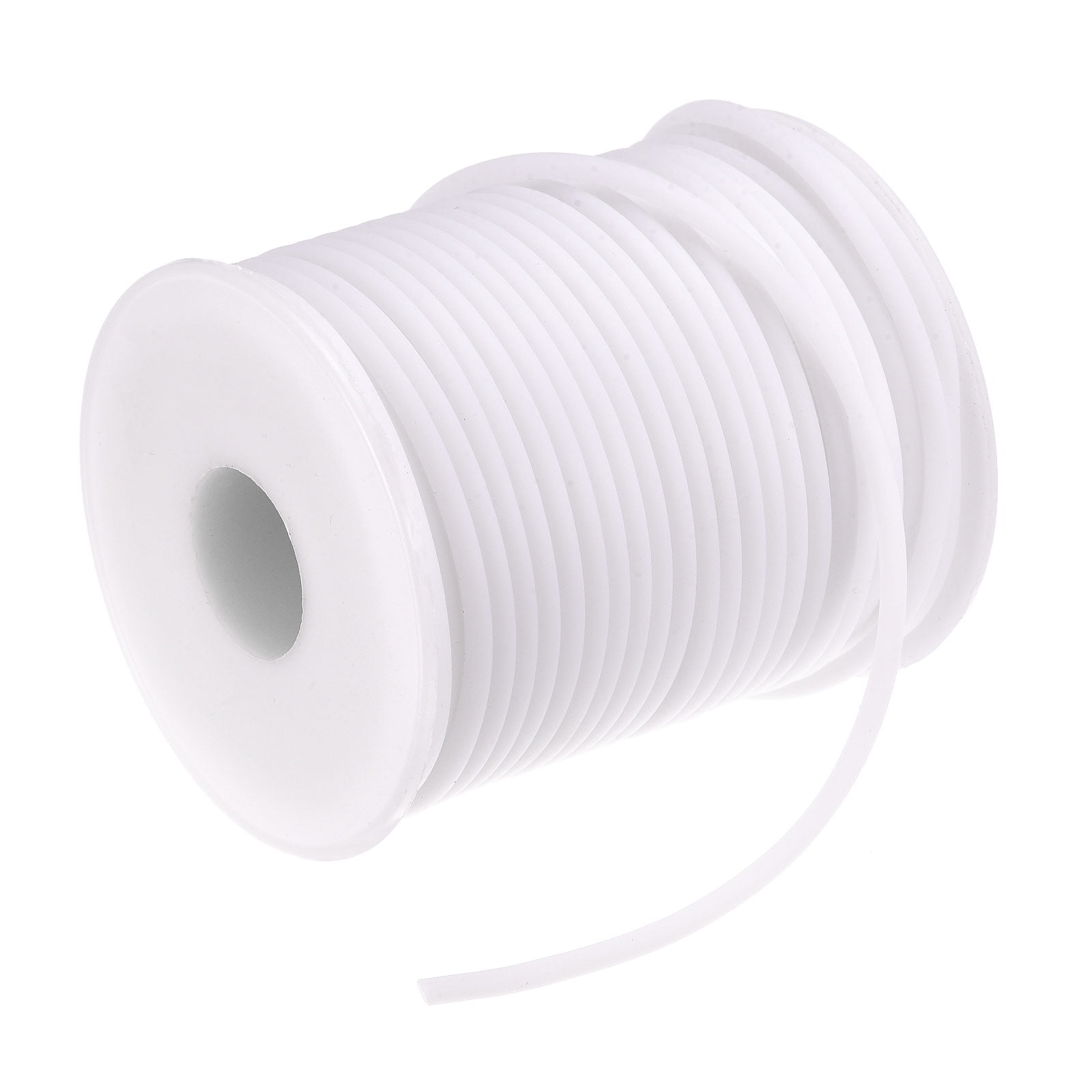 Uxcell Rubber Cord 27 Yards 3mm Dia 1.5mm Hole White Hollow Tubing for ...