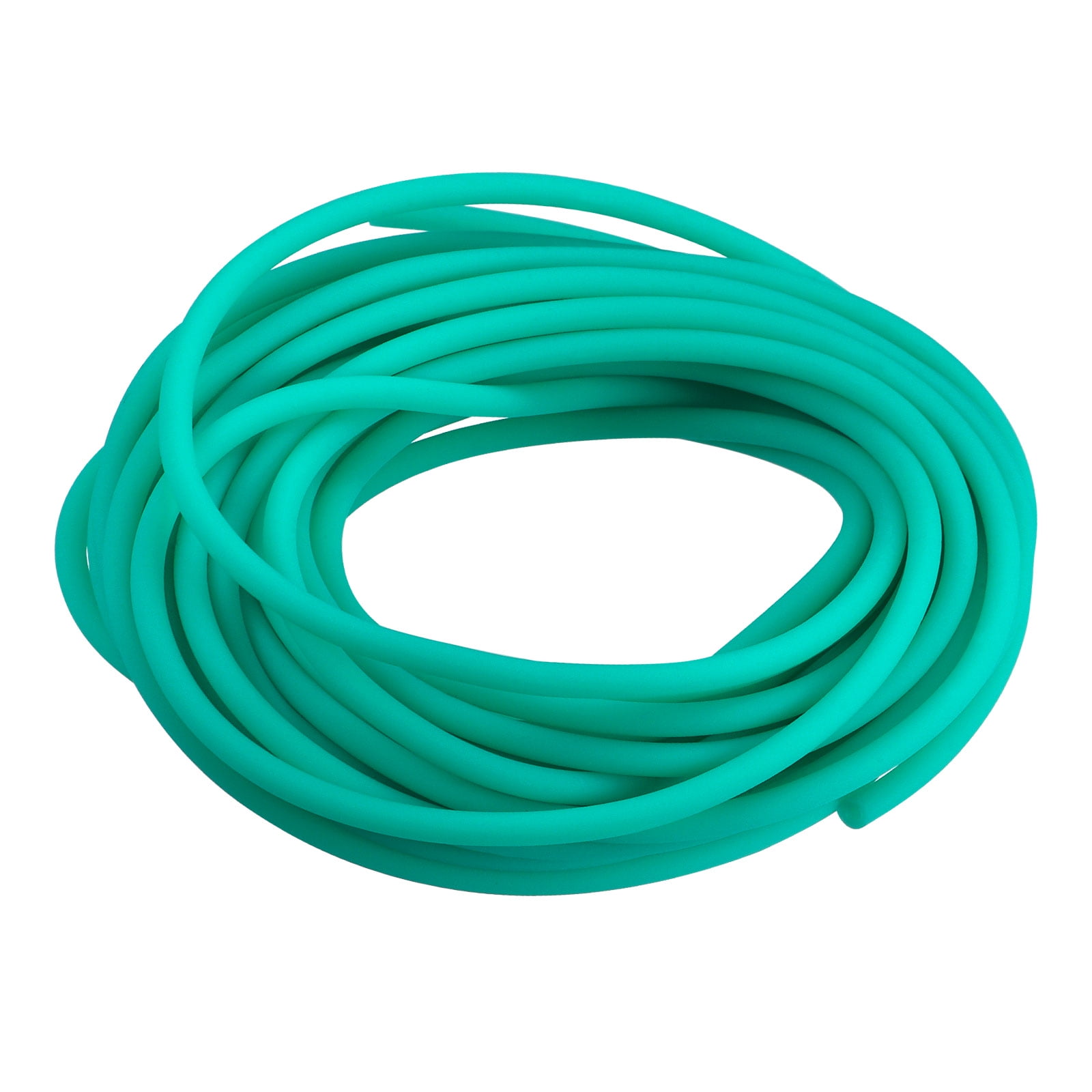 Uxcell Rubber Cord Tube 1/8" Dia 1/16" Hole Blue Green Hollow Tubing ...