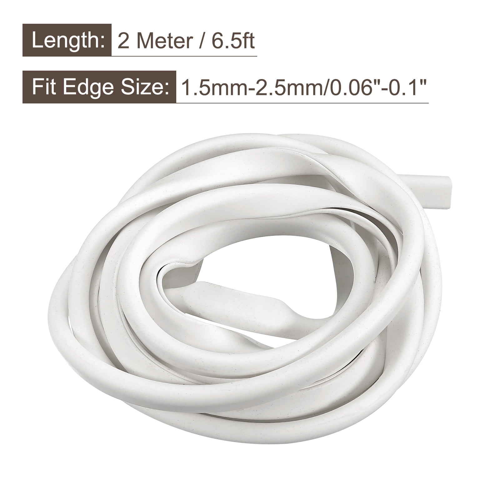 Uxcell Rubber Edge Trim U Channel Edge Trim Guard Seal Strip Edge ...
