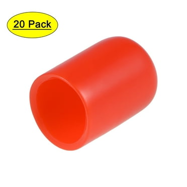 Uxcell 3mm ID Red Screw Thread Protectors Vinyl End Caps 20 Pack ...