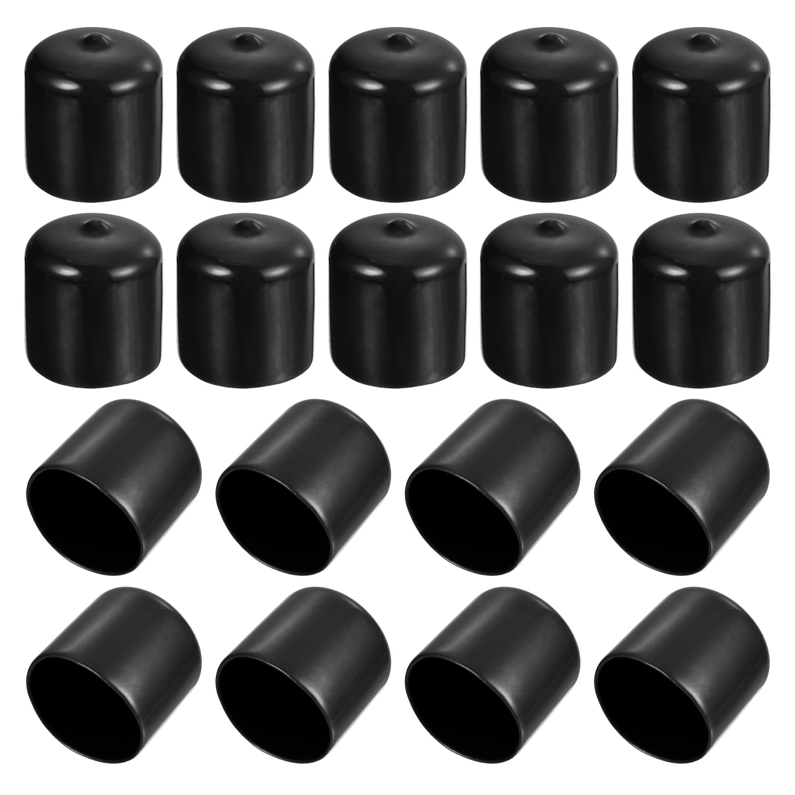 Uxcell Rubber End Caps, Screw Ends Bolt Tube Thread Protector 32mm/1.26 ...