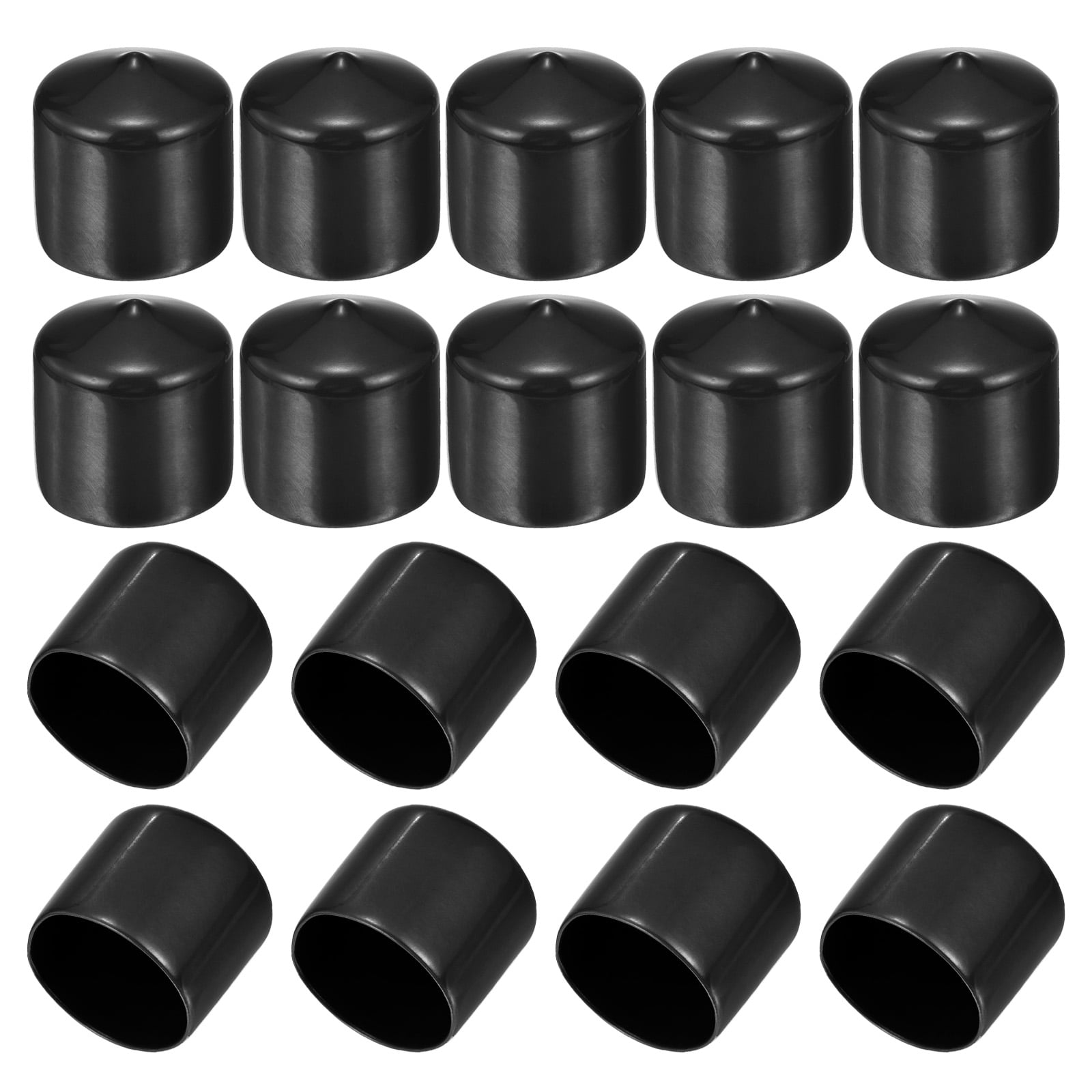 Uxcell Rubber End Caps, Screw Ends Bolt Tube Thread Protector 35mm/1.38 ...