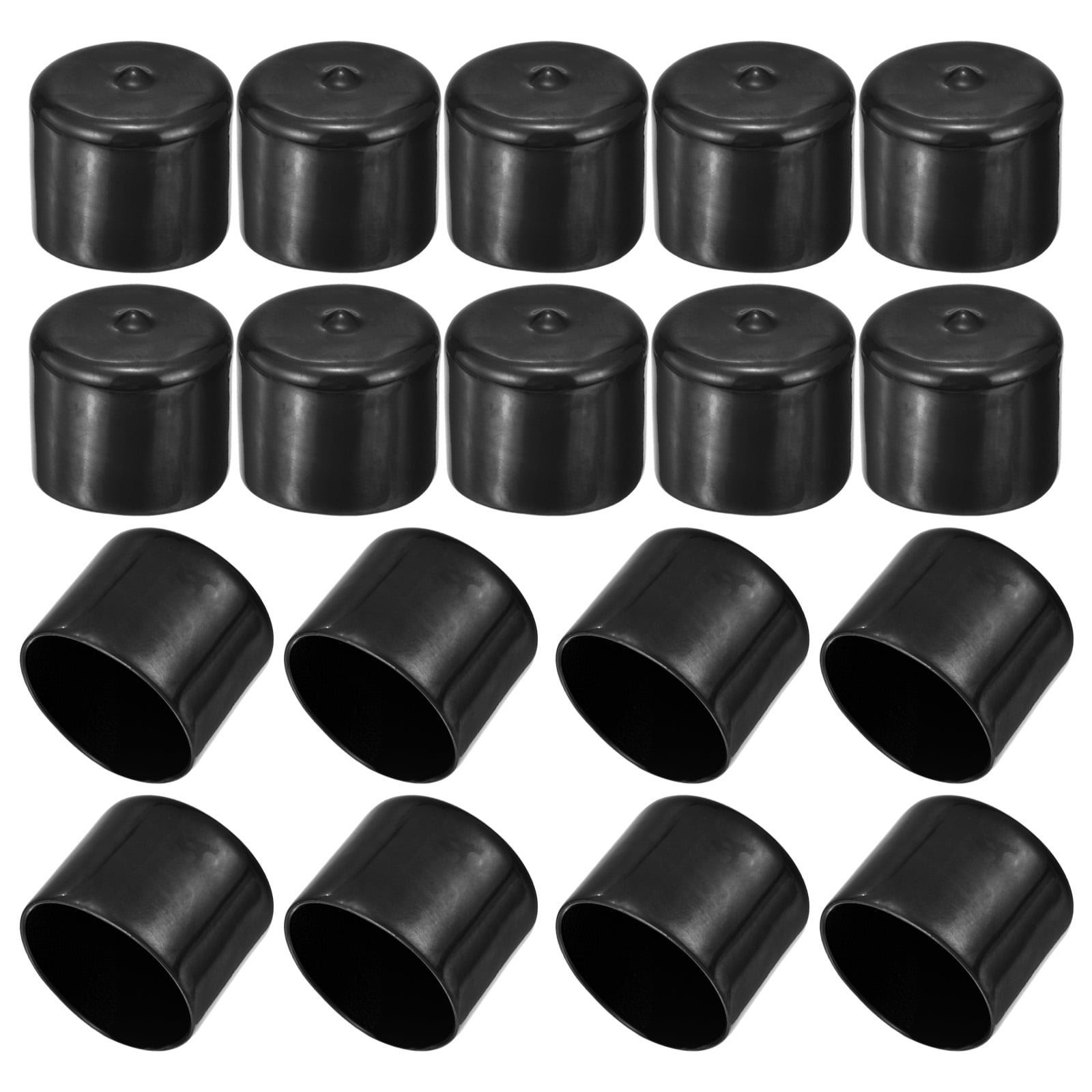 Uxcell Rubber End Caps, Screw Ends Bolt Tube Thread Protector 37mm/1.46 ...