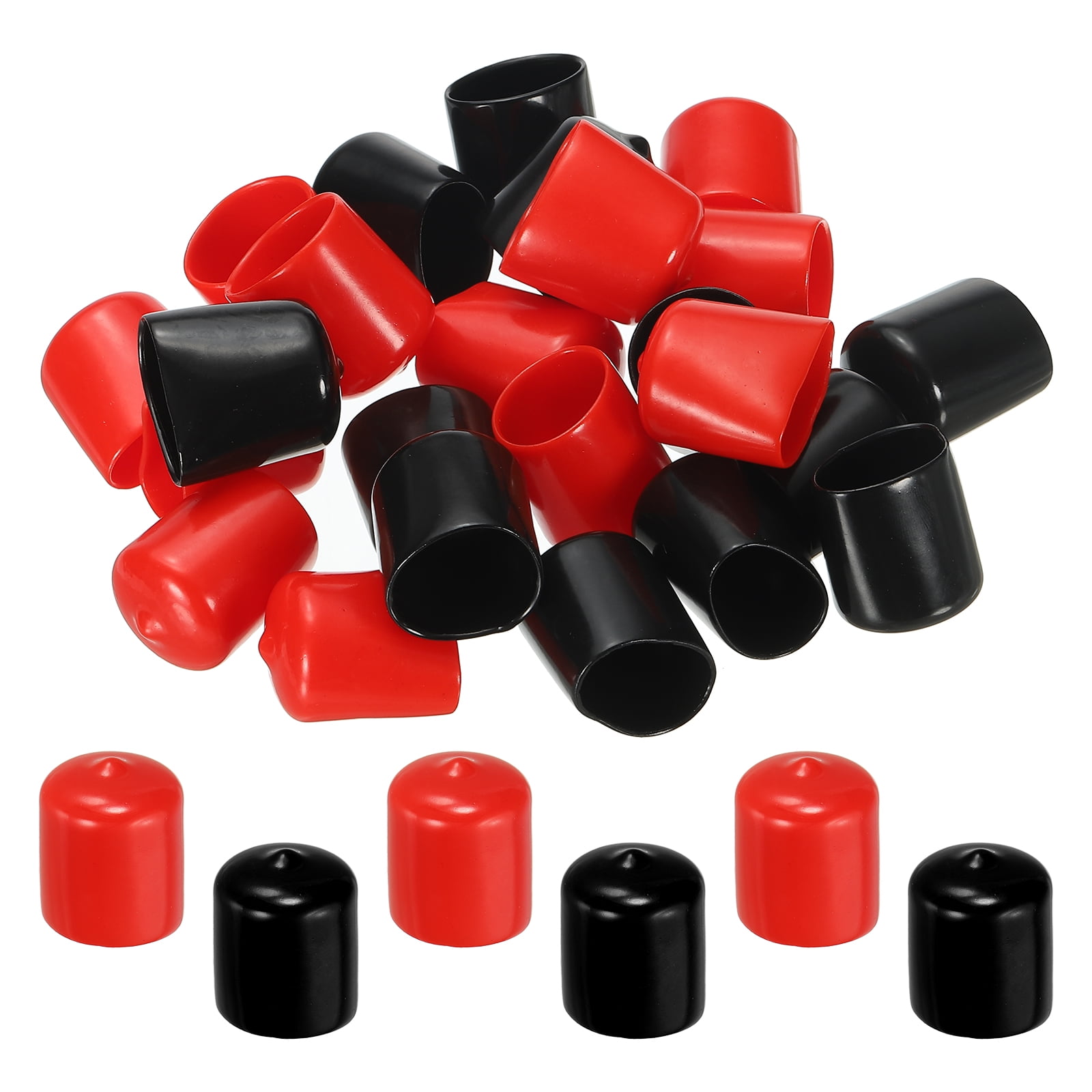 Uxcell Rubber End Caps for Vinyl Bolt Screw Thread Covers, Protectors ...