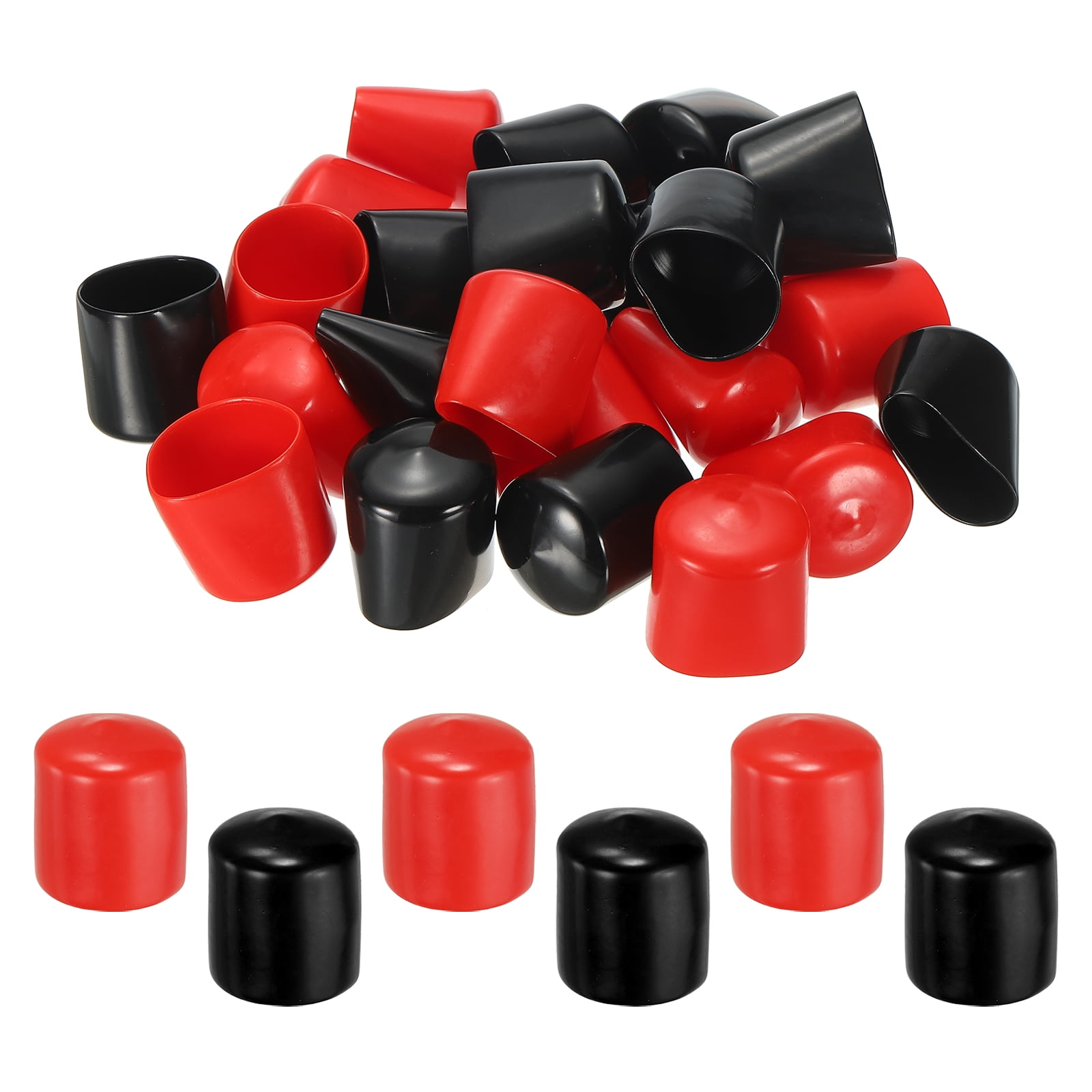Uxcell Rubber End Caps for Vinyl Bolt Screw Thread Covers, Protectors ...