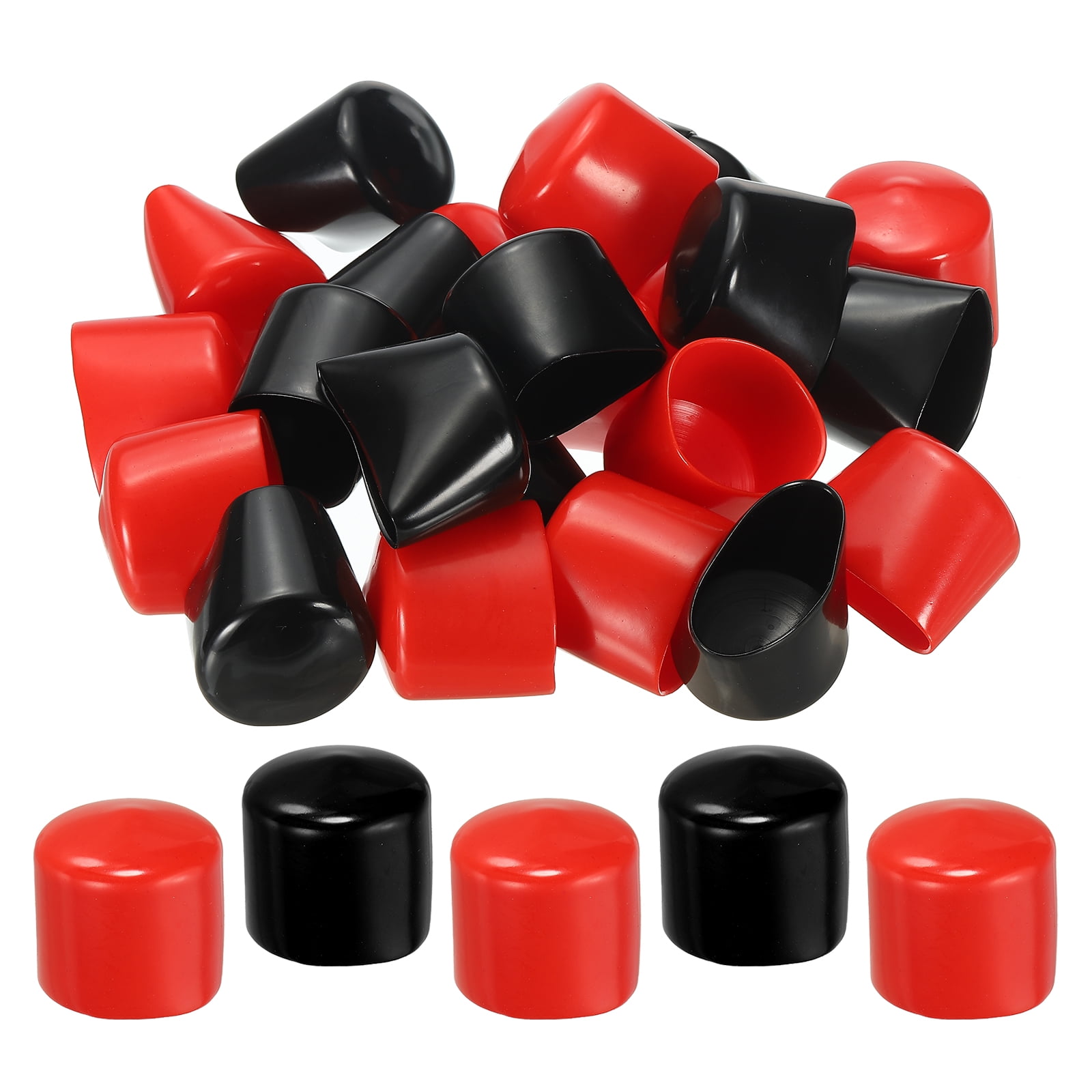 Uxcell Rubber End Caps for Vinyl Bolt Screw Thread Covers, Protectors ...