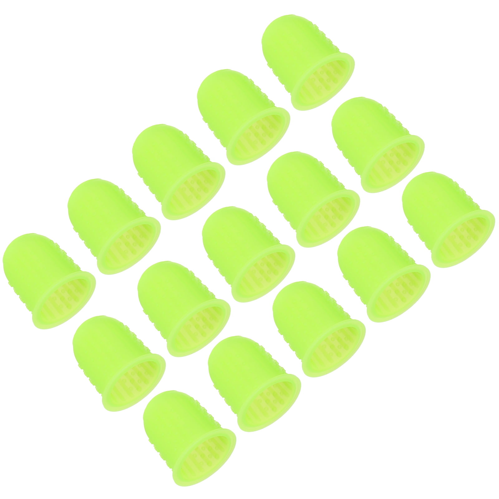 Uxcell Rubber Finger Tips, 15 Pack Silicone Thumb Fingertip Protector ...