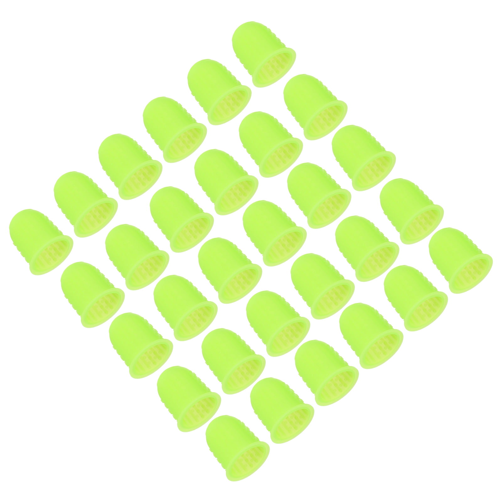 Uxcell Rubber Finger Tips, 30 Pack Silicone Thumb Fingertip Protector ...