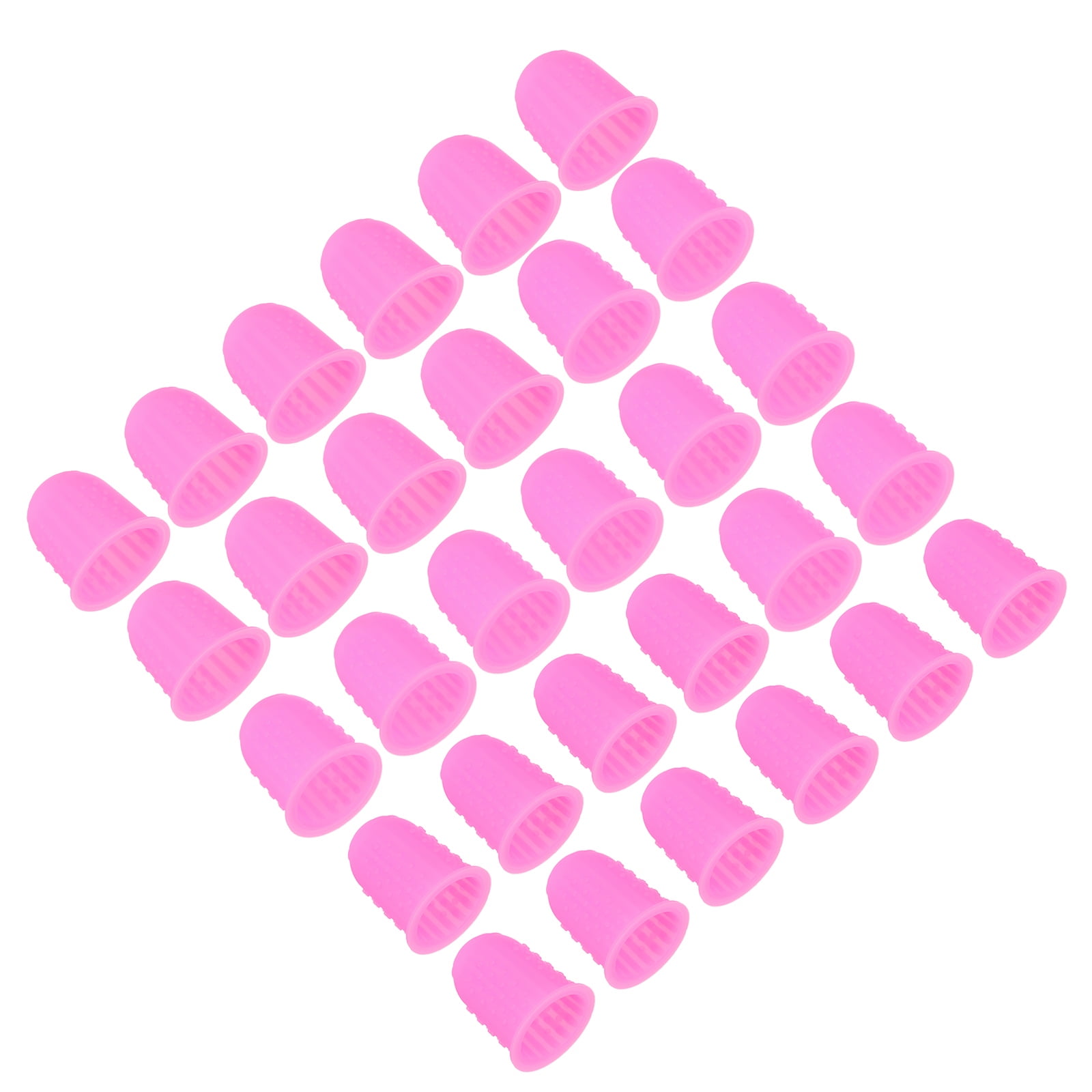 Uxcell Rubber Finger Tips, 30 Pack Silicone Thumb Fingertip Protector ...