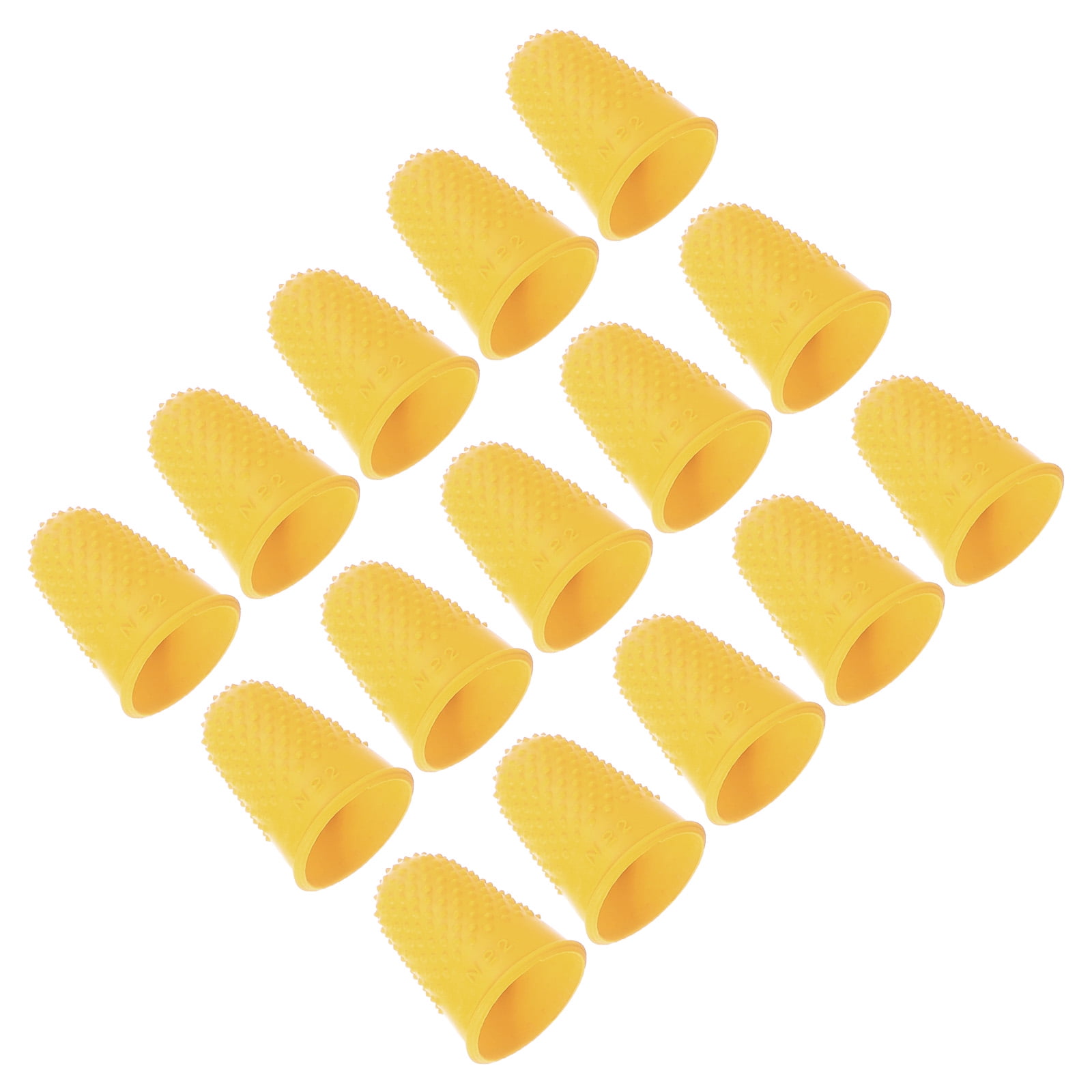 Uxcell Rubber Finger Tips, Pack Silicone Thumb Fingertip Protector ...
