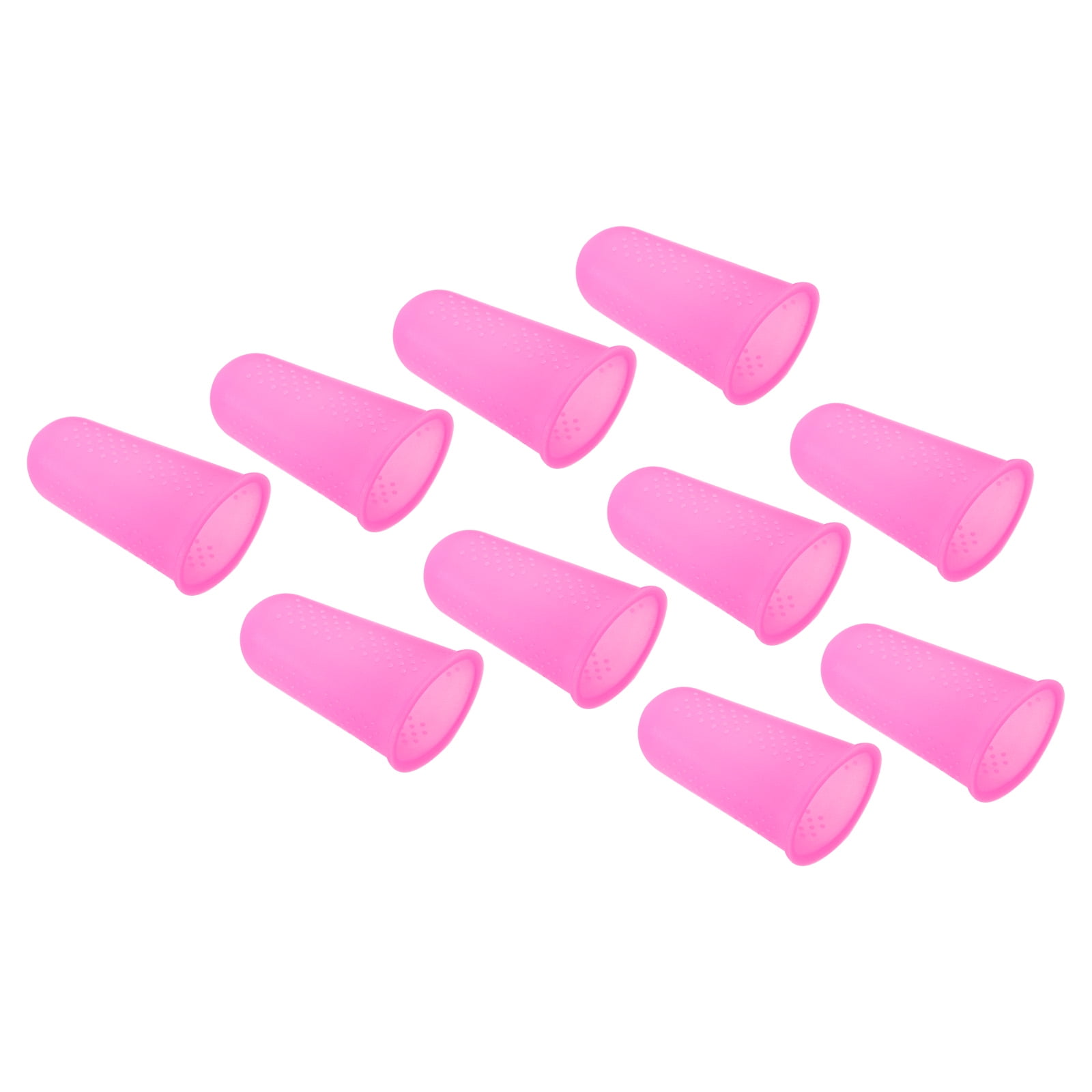 Uxcell Rubber Finger Tips Silicone Thumb Fingertip Protector Cover ...