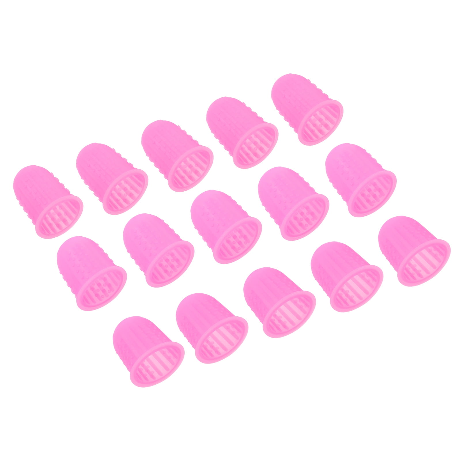 Uxcell Rubber Finger Tips Silicone Thumb Fingertip Protector Guard ...