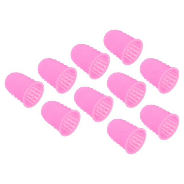 Uxcell Rubber Finger Tips Silicone Thumb Fingertip Protector Guard ...
