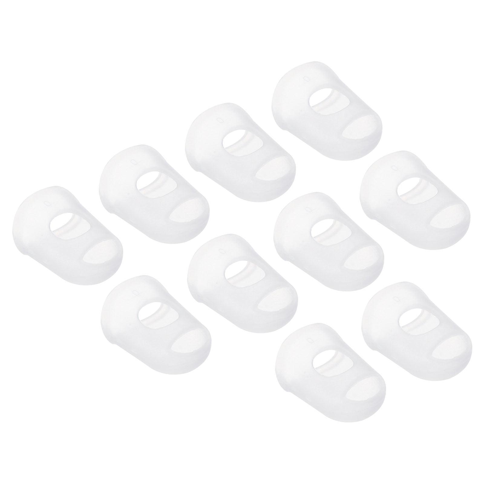 Uxcell Rubber Finger Tips Silicone Thumb Fingertip Protector Thimble ...