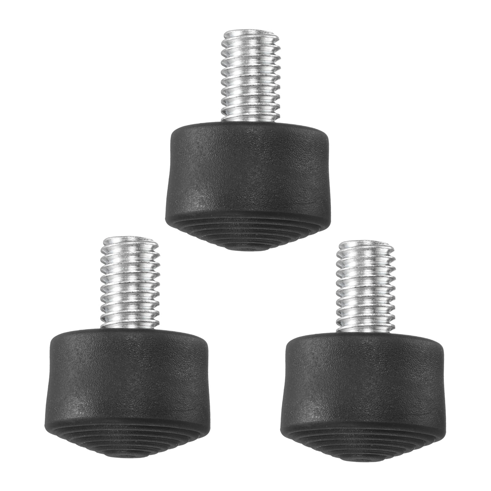 Uxcell Rubber Foot Spike, Universal Anti-Slip M8 Thread Rubber Tripod ...
