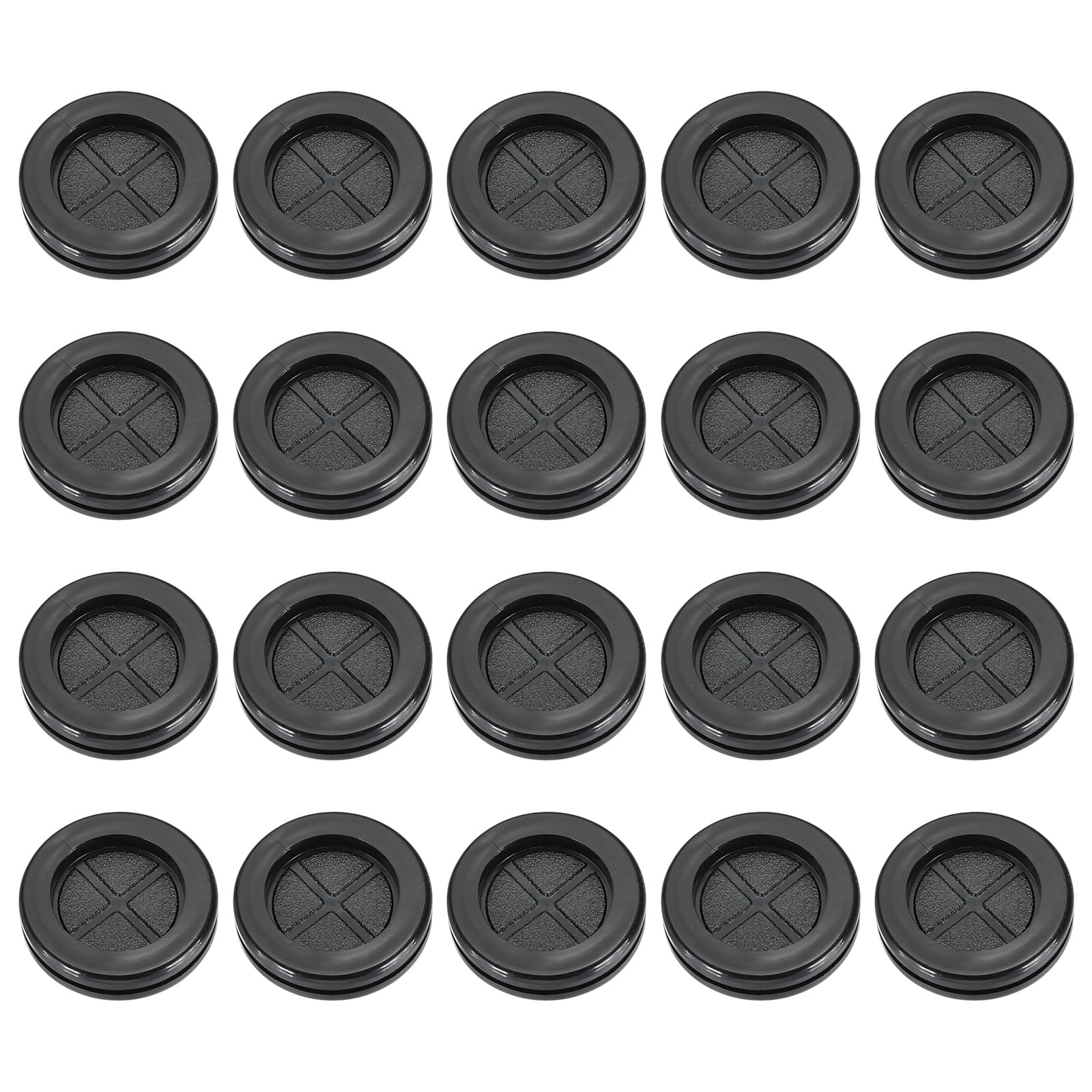 Uxcell Rubber Grommet 7/8", Round Double-Sided Cable Grommet Cord Hole ...