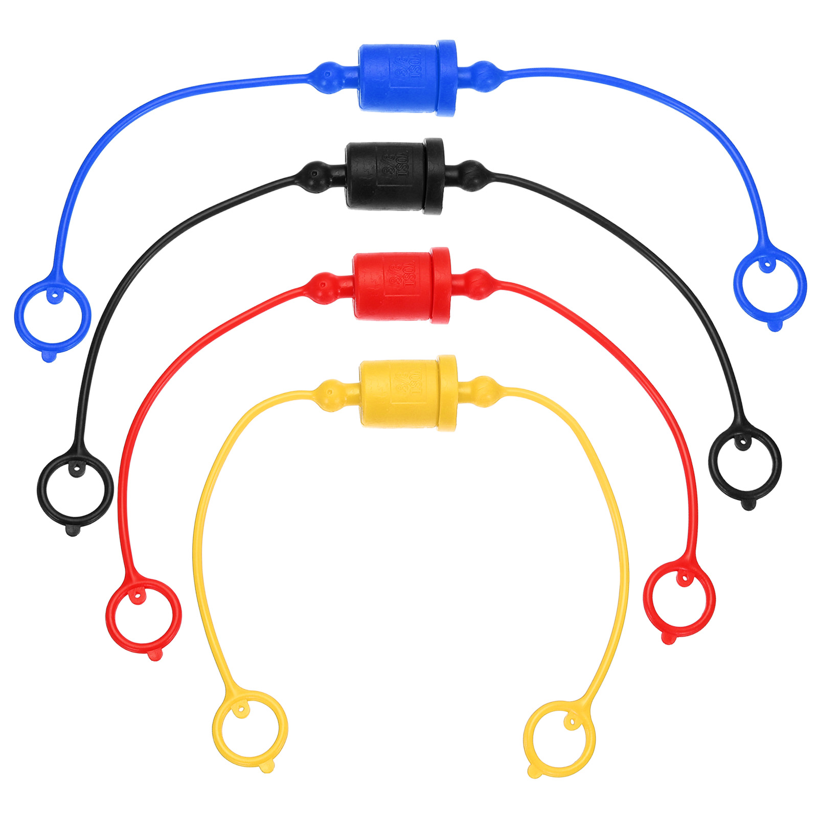 Uxcell Rubber Hydraulic Coupler Male Dust Cap and Female Plug Cover 3/8 ...