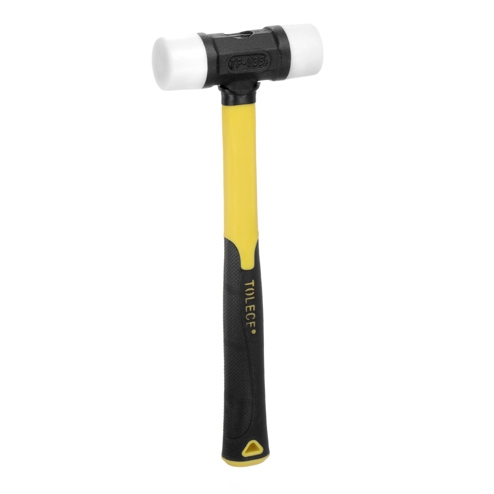 Uxcell Rubber Mallet Hammer 17oz 35mm Dia Double-Faced Soft Nylon ...