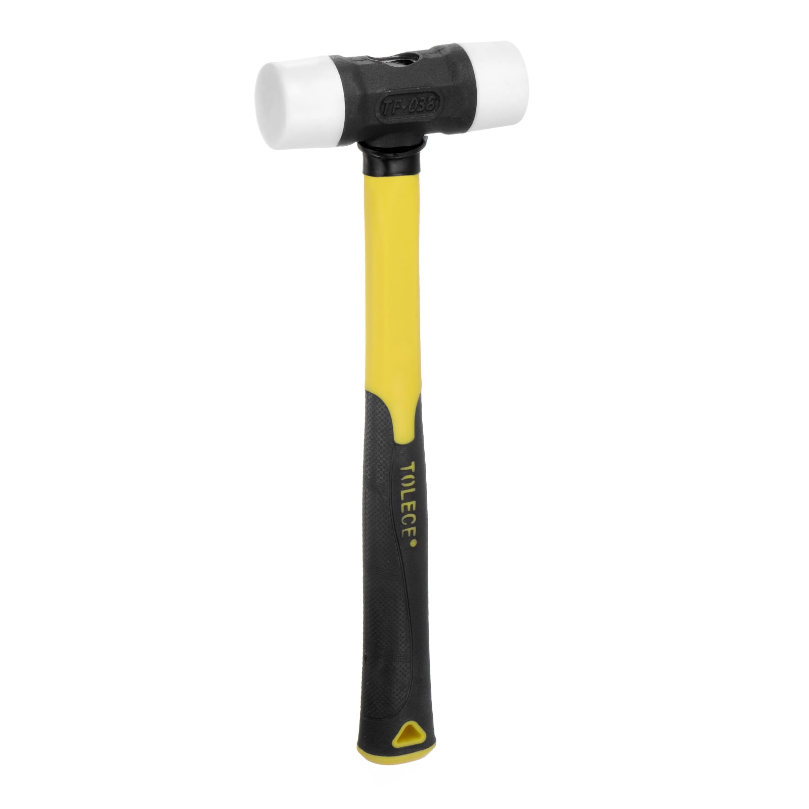 Uxcell Rubber Mallet Hammer 22oz 38mm Dia Double-Faced Soft Nylon ...