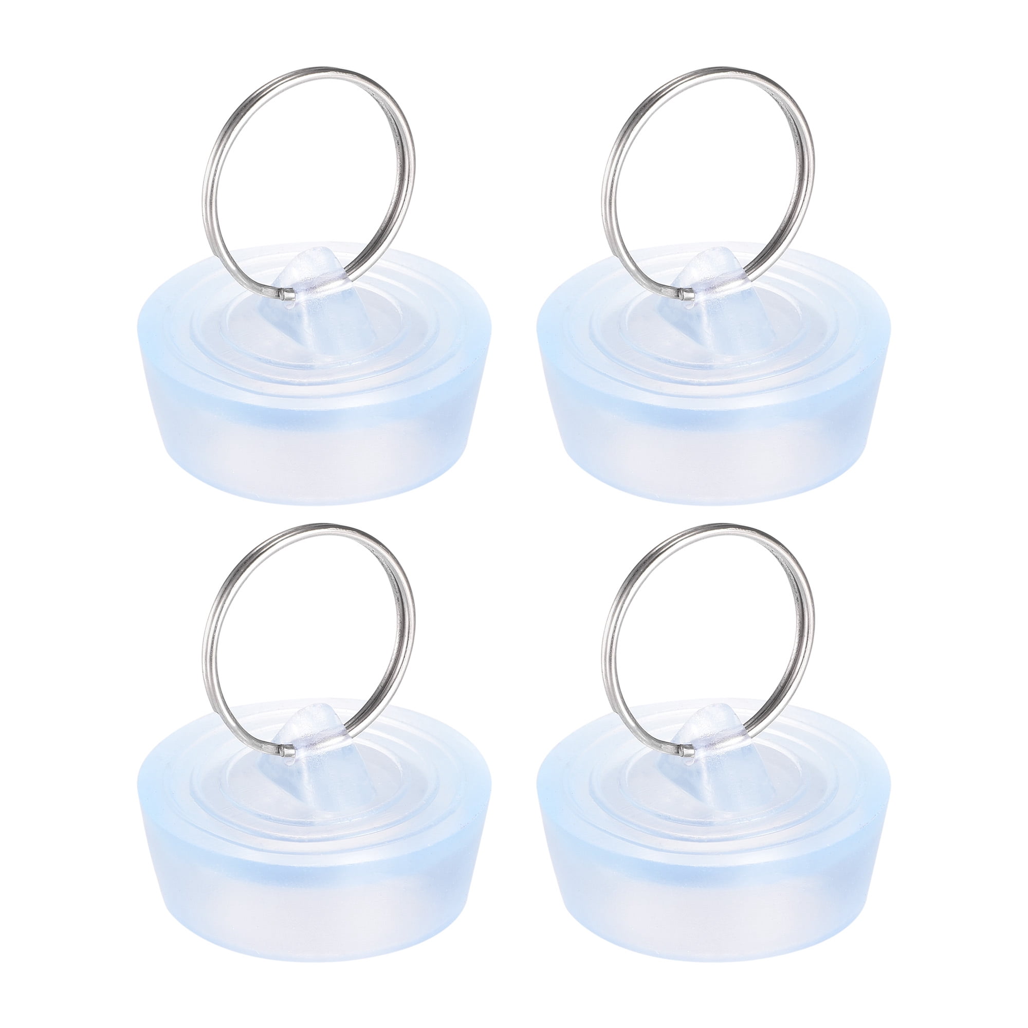 Uxcell Rubber Sink Plug, Clear Drain Stopper Fit 1-5/16" to 1-11/32 ...