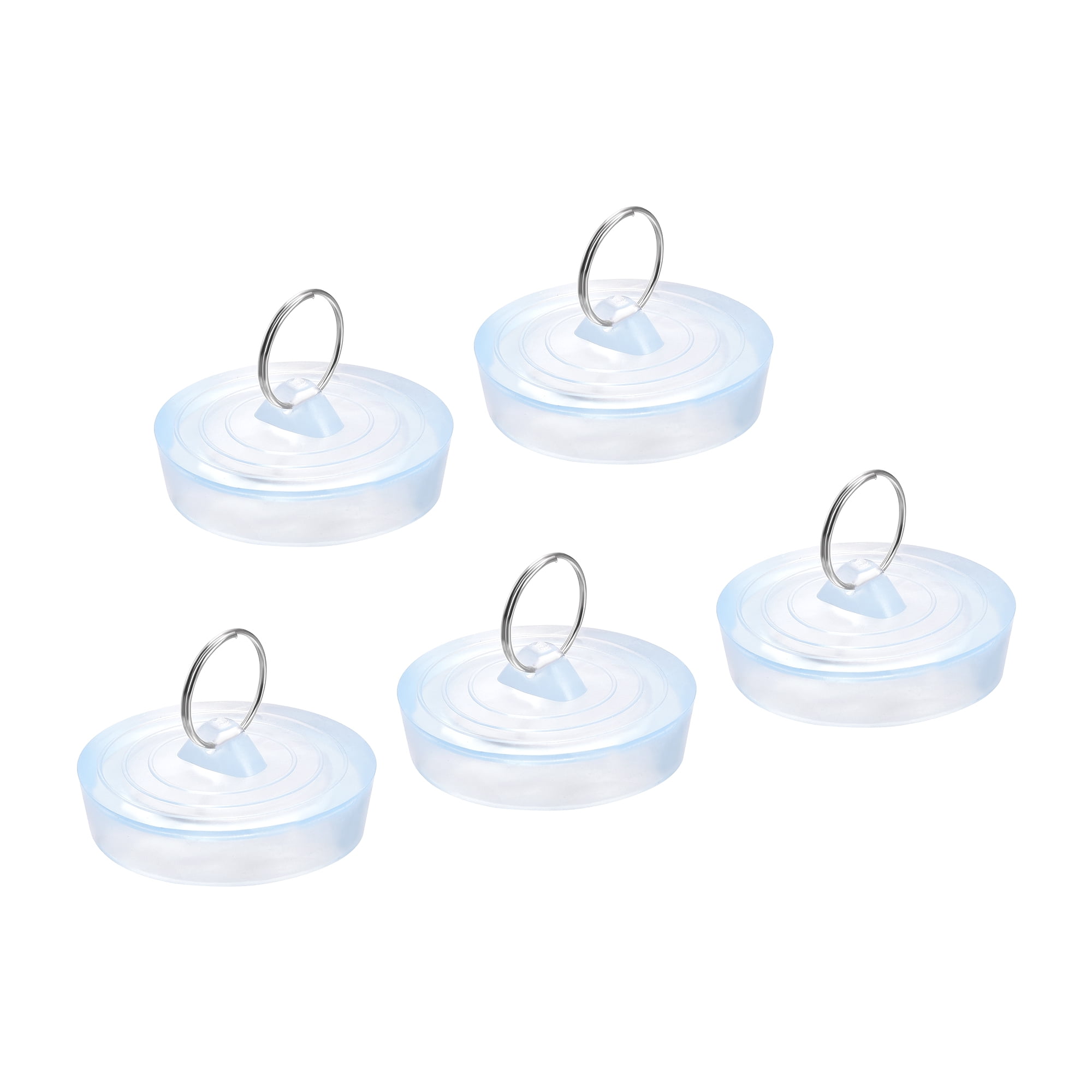 Uxcell Rubber Sink Plug, Clear Drain Stopper Fit 2 1/8" to 2 3/16 ...