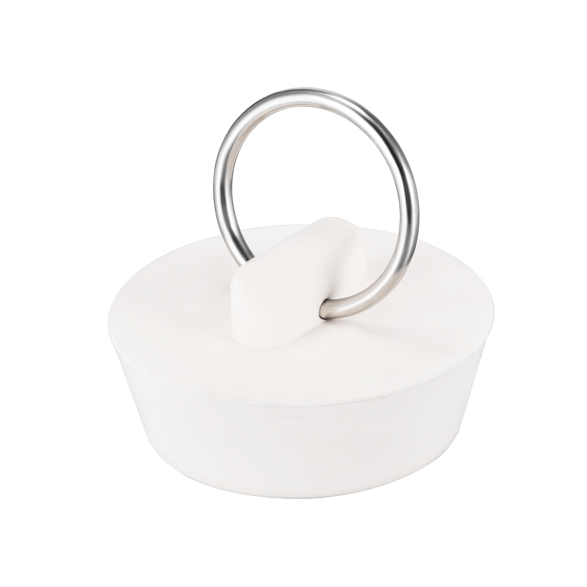 Uxcell Rubber Sink Plug, White Drain Stopper Fit 1-1/8" to 1-1/4" Drain ...