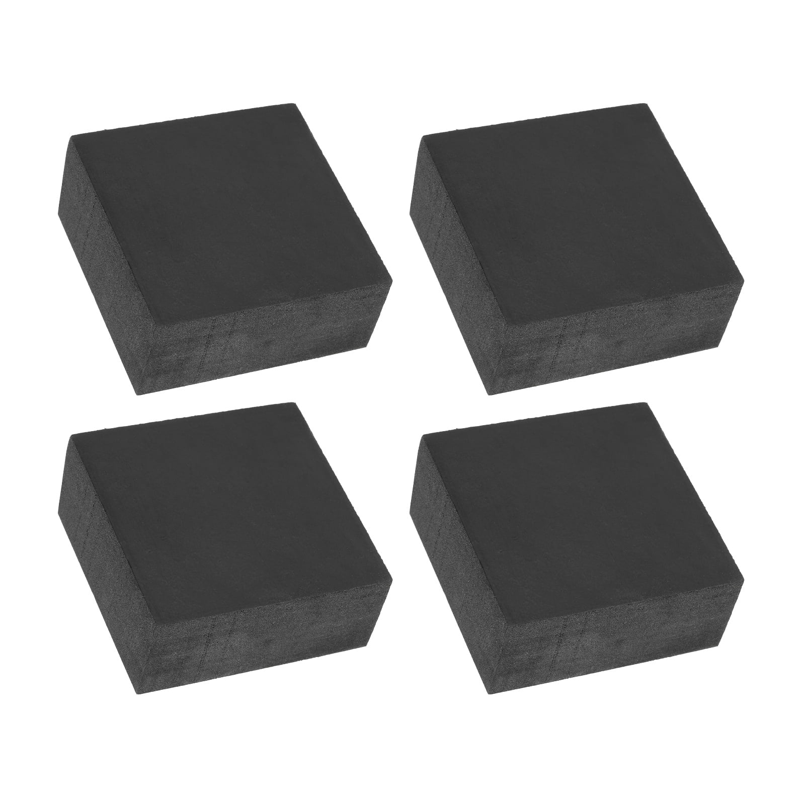 Uxcell Rubber Solid Anti-Vibration Pads, 4 Pcs 80mm x 35mm Thick Rubber ...