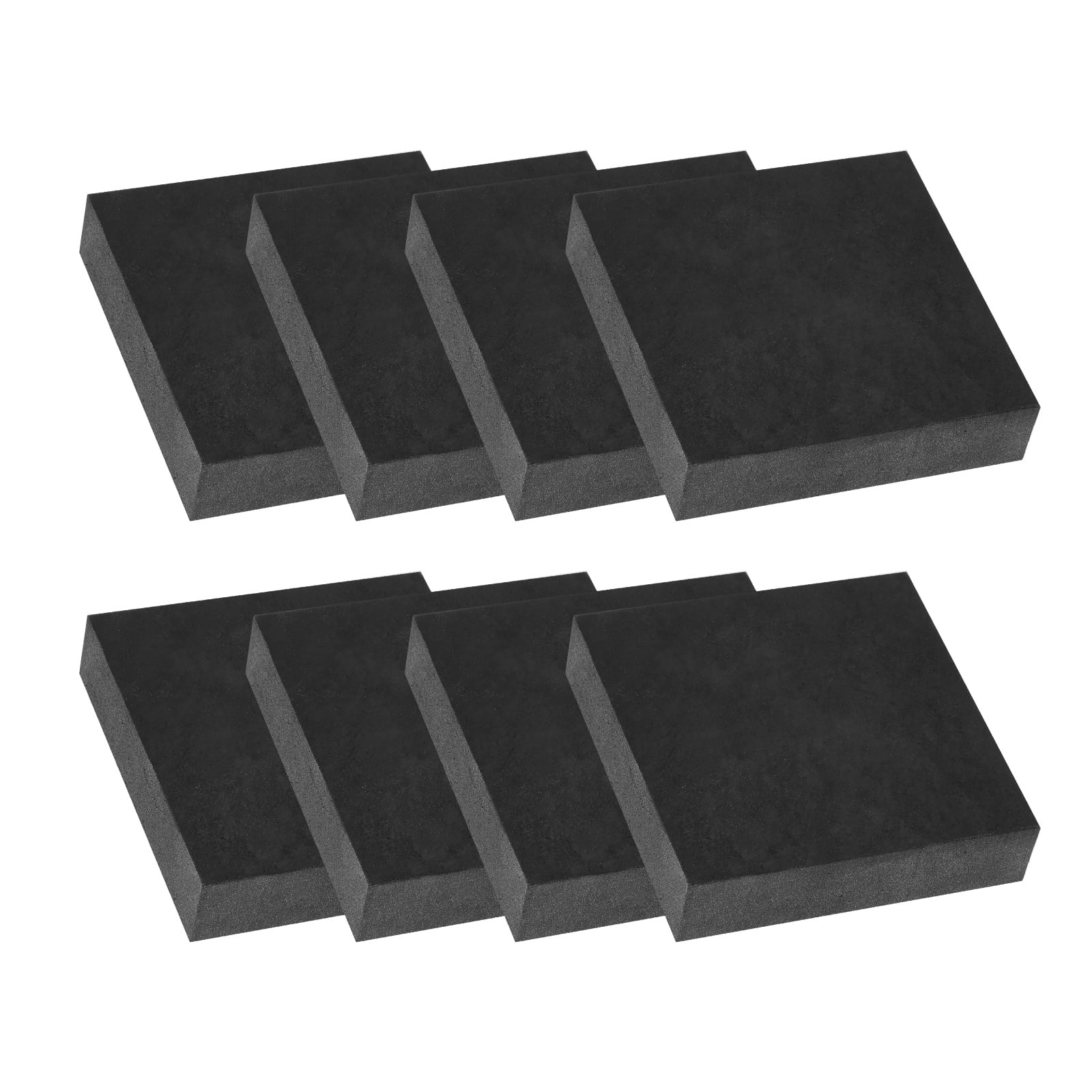 Uxcell Rubber Solid Anti-Vibration Pads, 8 Pcs 80mm x 20mm Thick Rubber ...