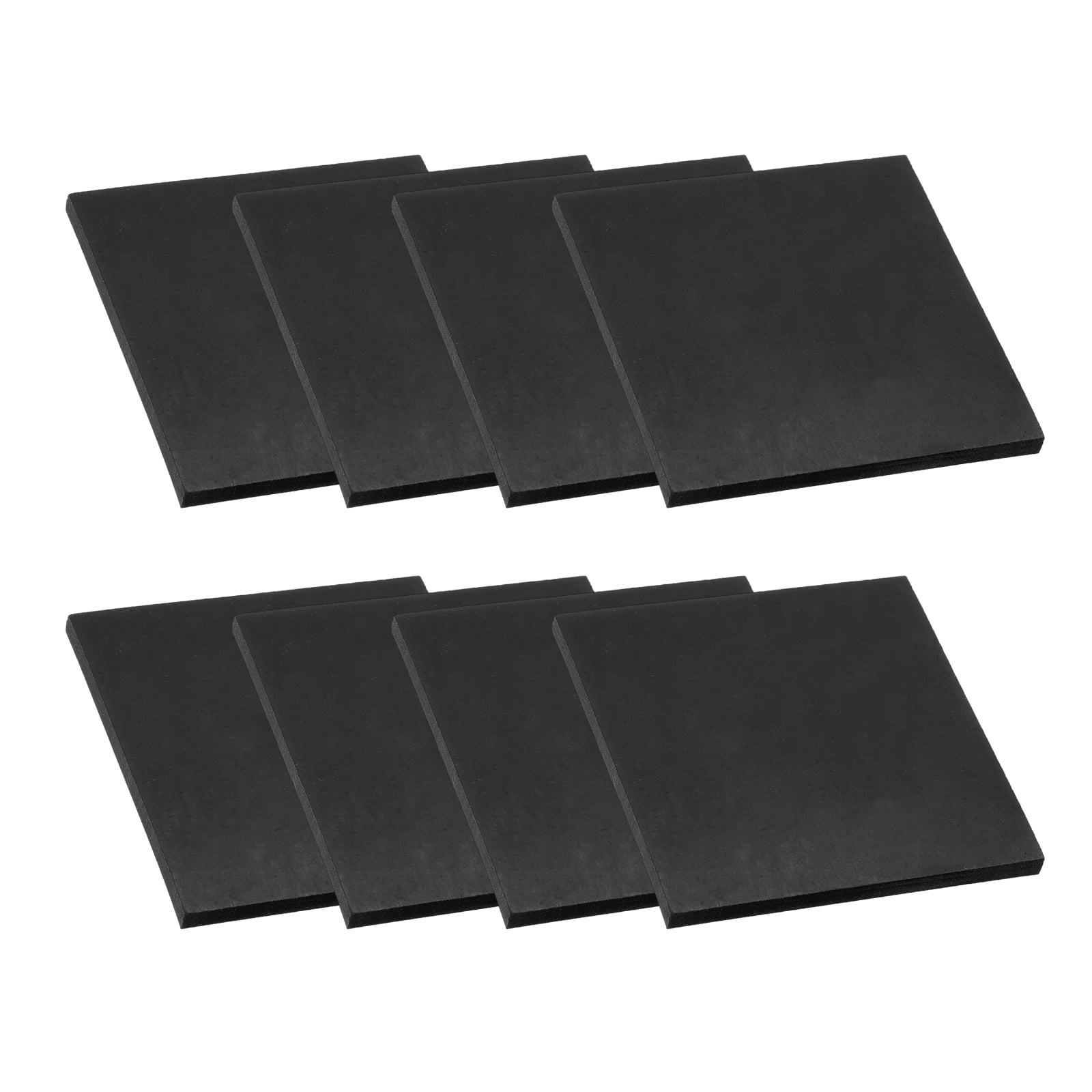 Uxcell Rubber Solid Anti-Vibration Pads, 8 Pcs 80mm x 6mm Thick Rubber ...