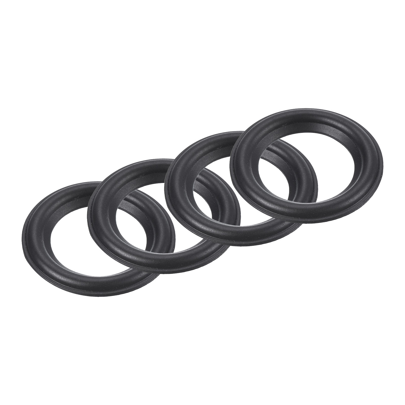 Uxcell Rubber Speaker Foam Edge Surround Rings 2.25 Inch 33mm x 53mm ...