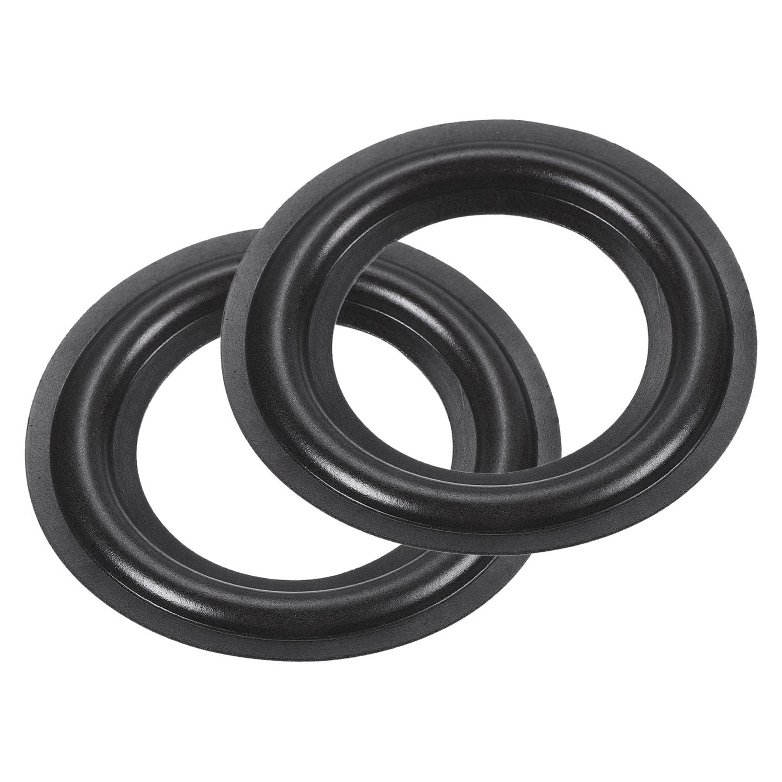 Uxcell Rubber Speaker Foam Edge Surround Rings 2.5 Inch 39mm x 66mm ...