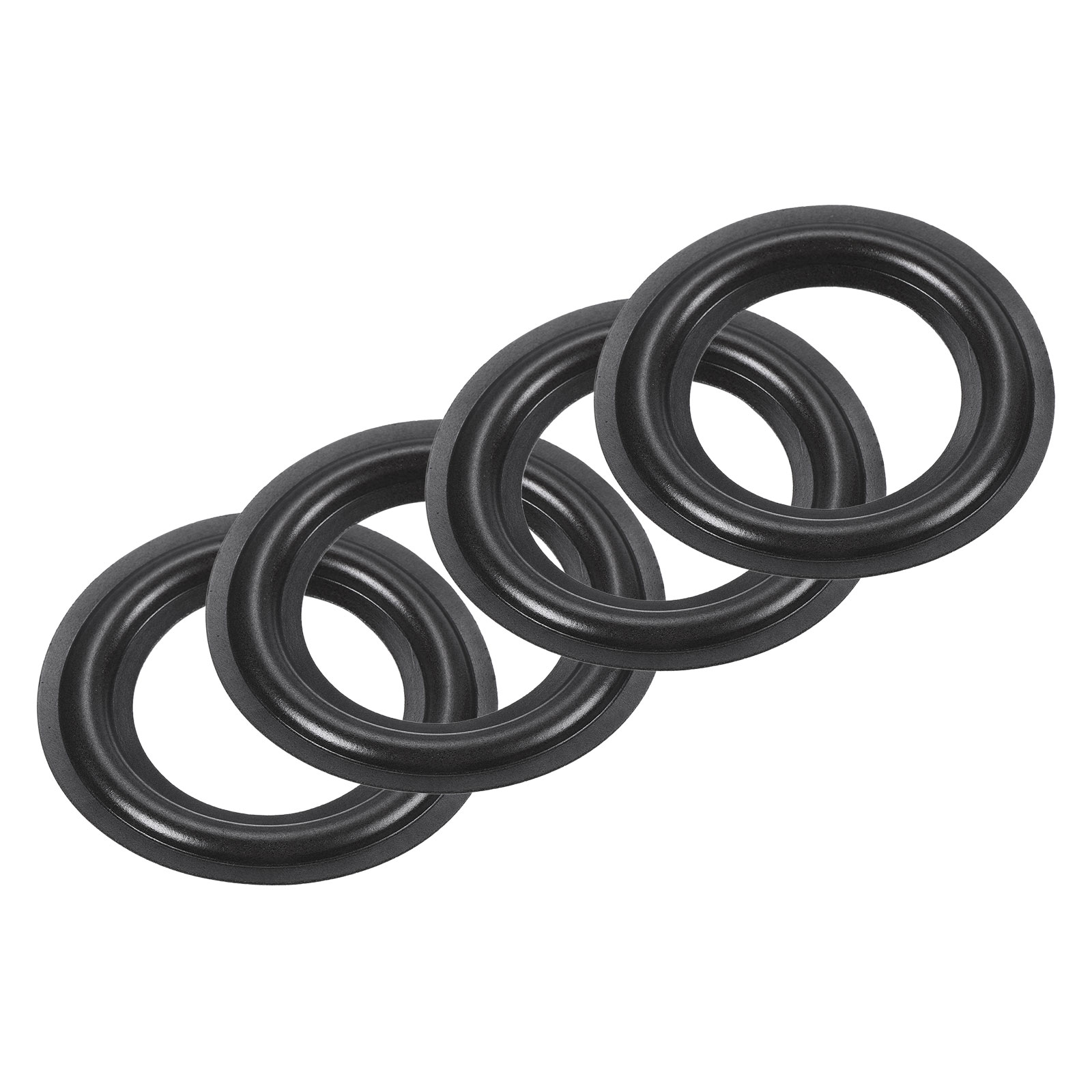 Uxcell Rubber Speaker Foam Edge Surround Rings 2.5 Inch 39mm x 66mm ...